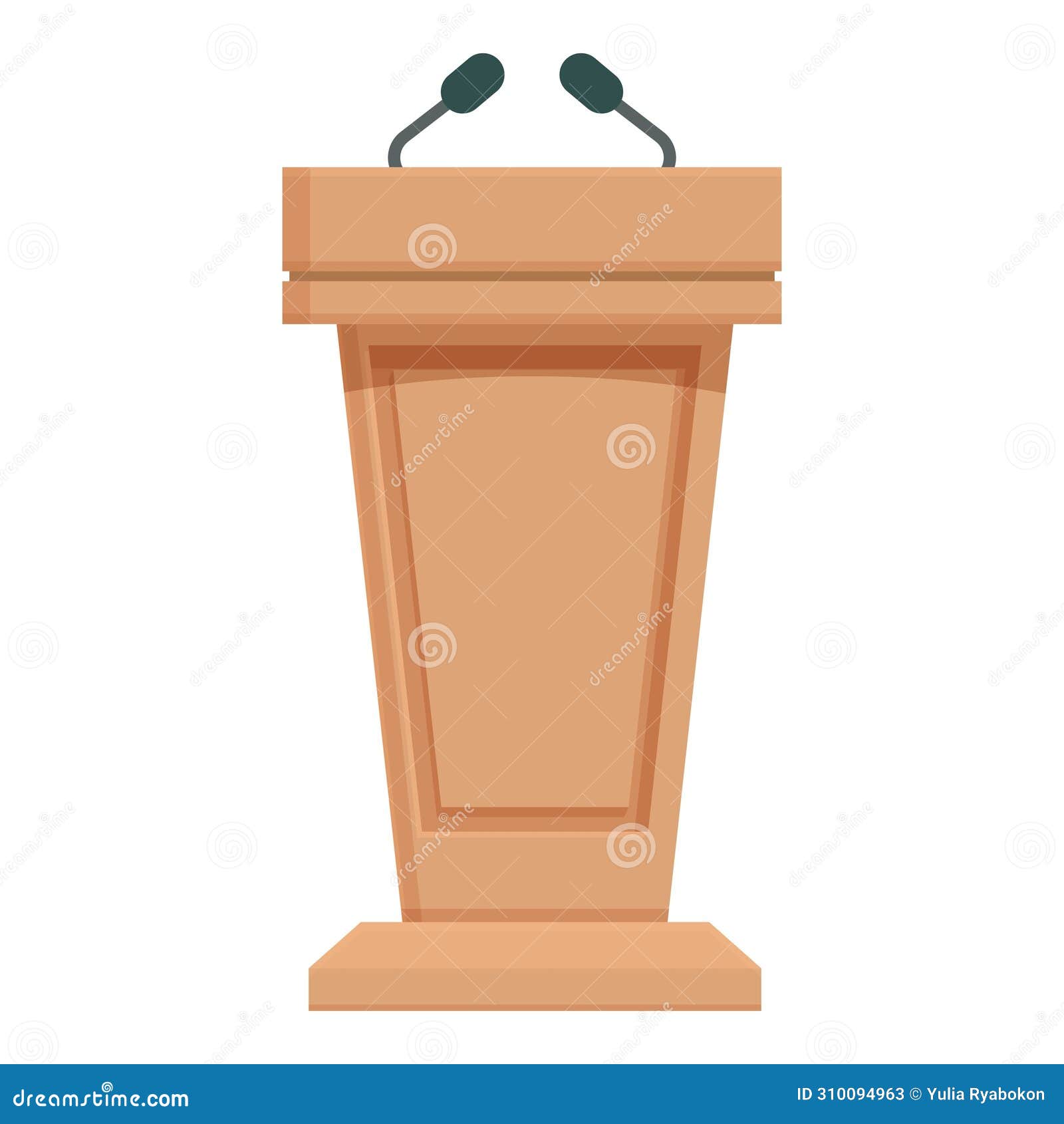 Conference Tribune Icon Cartoon Vector Speaker Orator Stock Vector Illustration Of Icon
