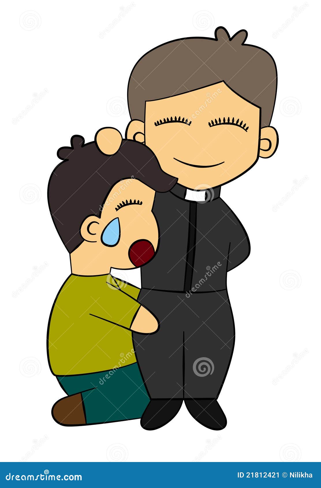 Confession stock illustration. Illustration of pastor - 21812421