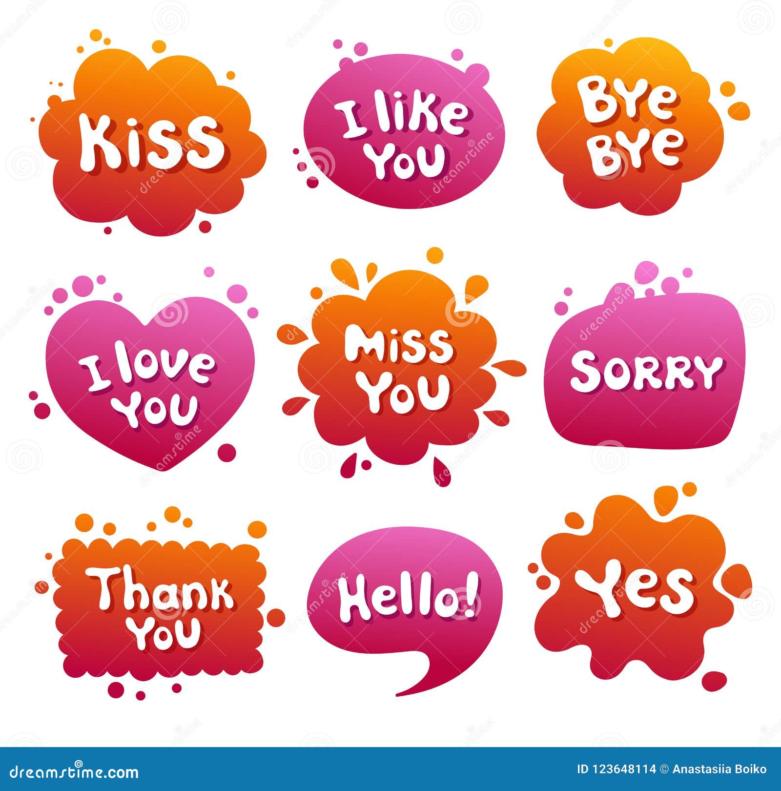 Confession, Declaration of Love, a Message, a Greeting. Stock Vector ...
