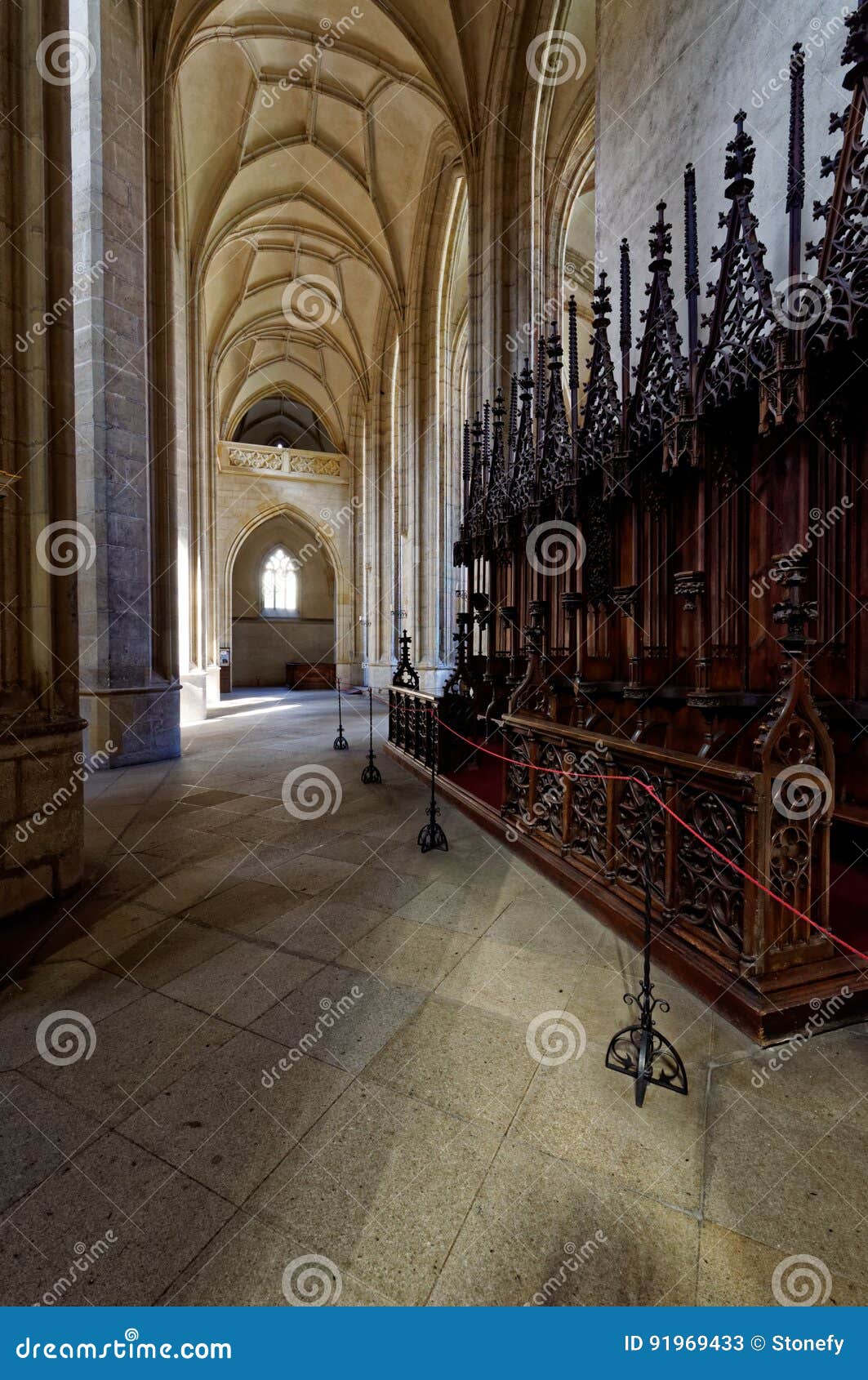 Confession Place in the Church Stock Image - Image of black ...