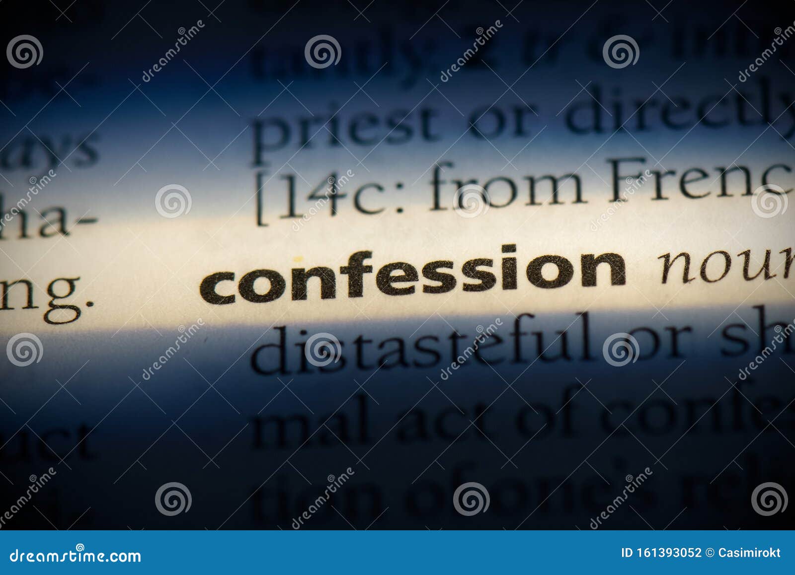 Confession stock photo. Image of isolated, highlighted - 161393052