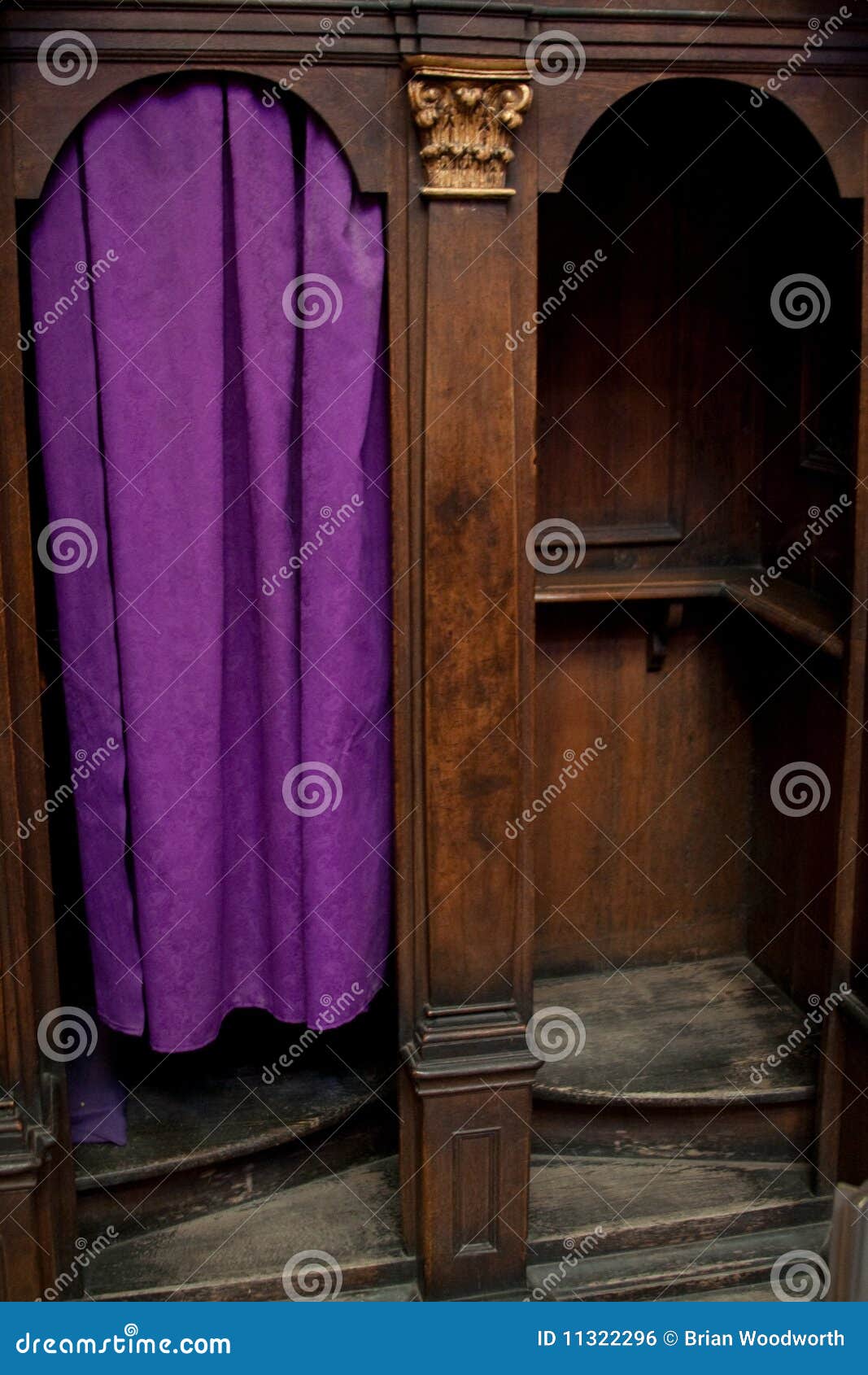 Confessional stock photo. Image of church, cathedral - 11322296