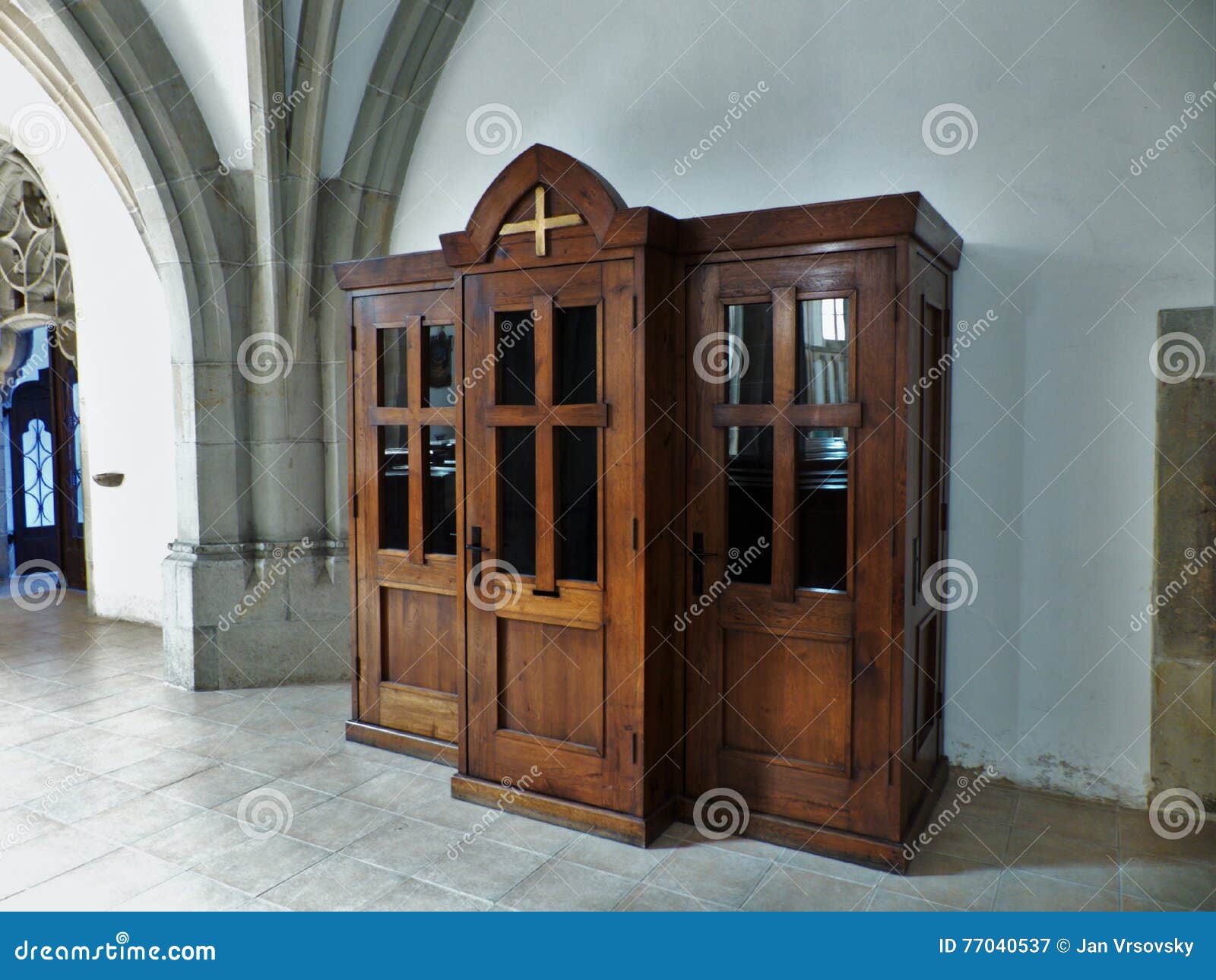 Confessional in the Church. Editorial Photography - Image of faith ...