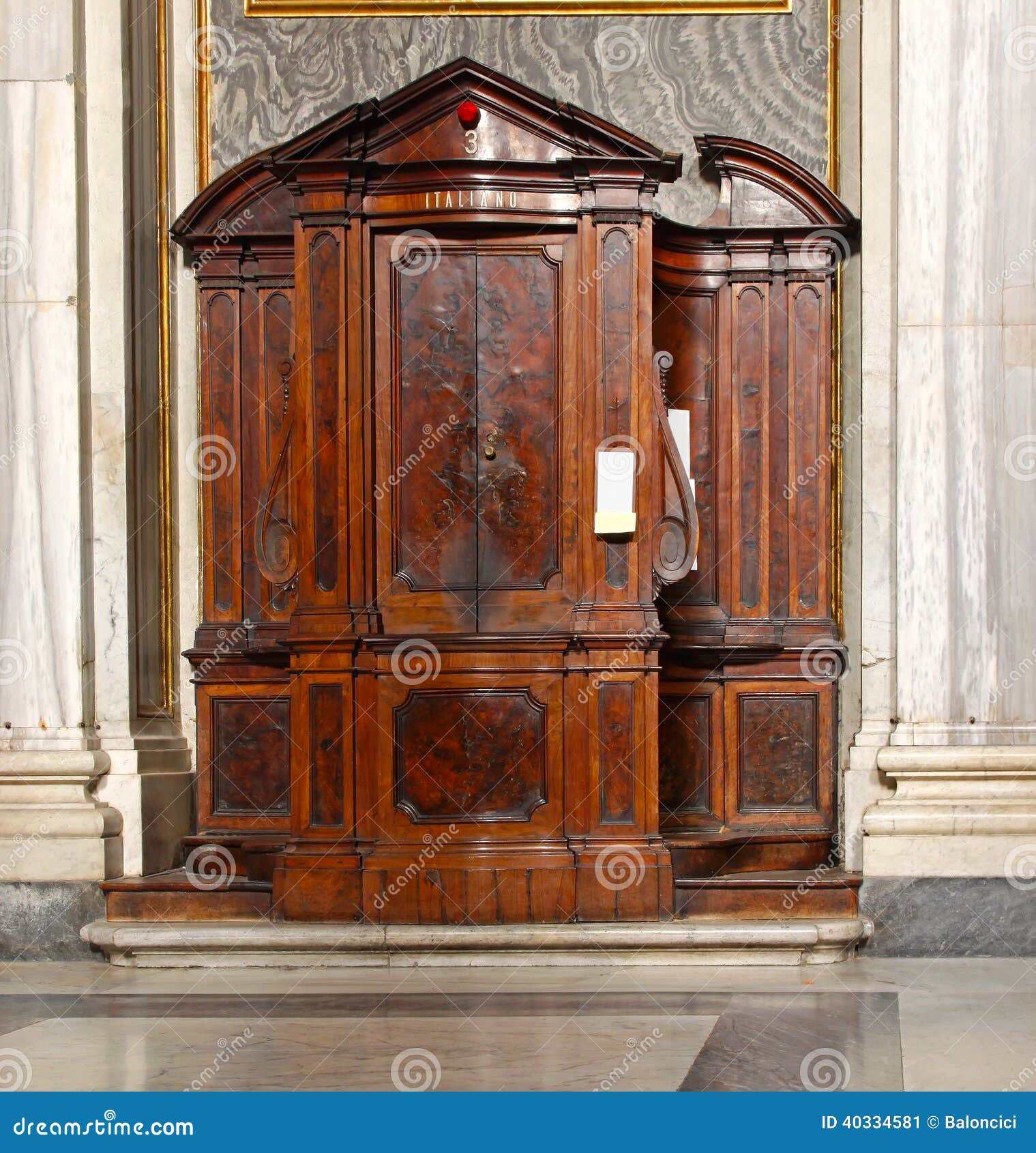 Confessional Stock Photo - Image: 40334581