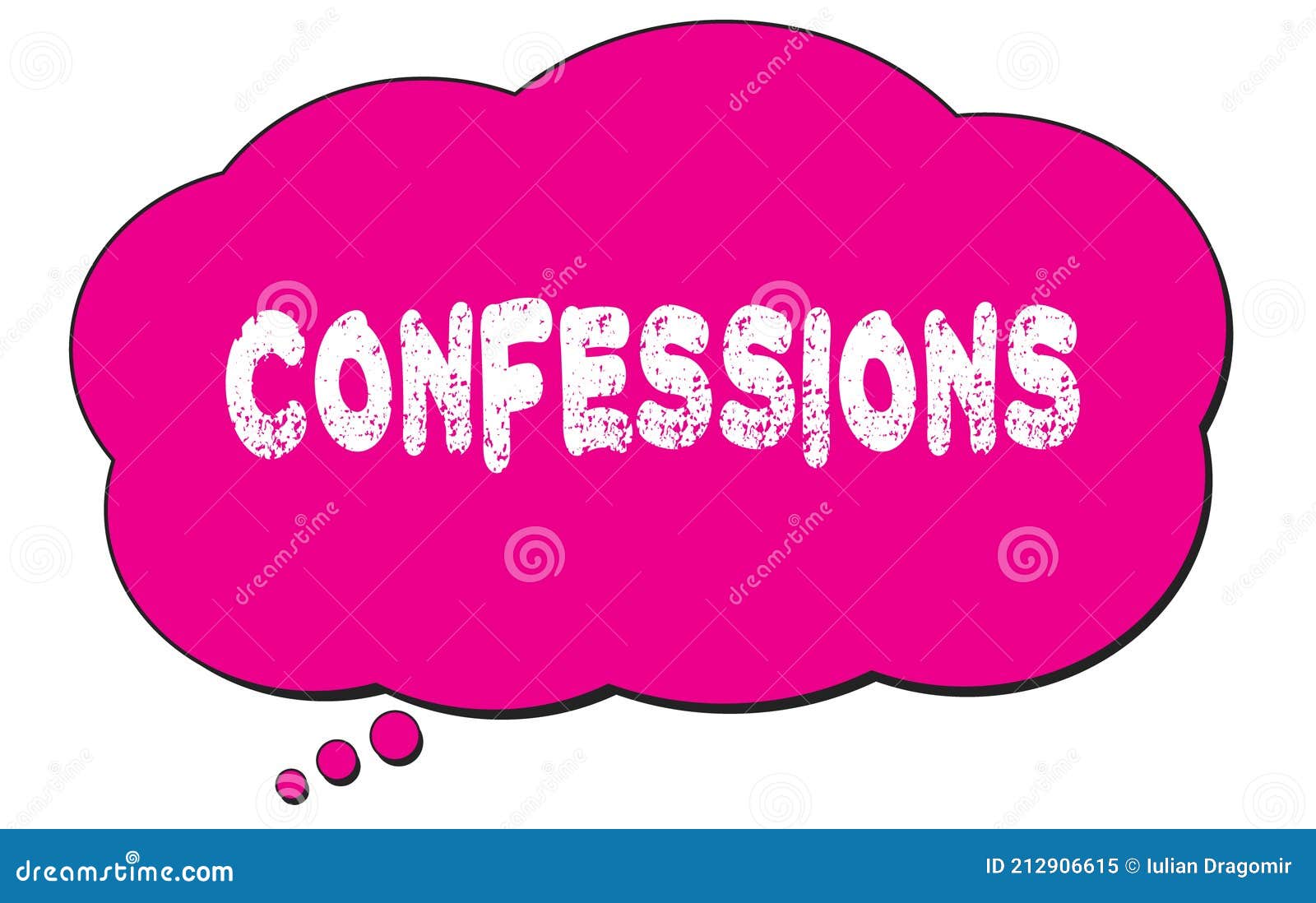 CONFESSIONS Text On Red Brown Ribbon Stamp Stock Photography ...