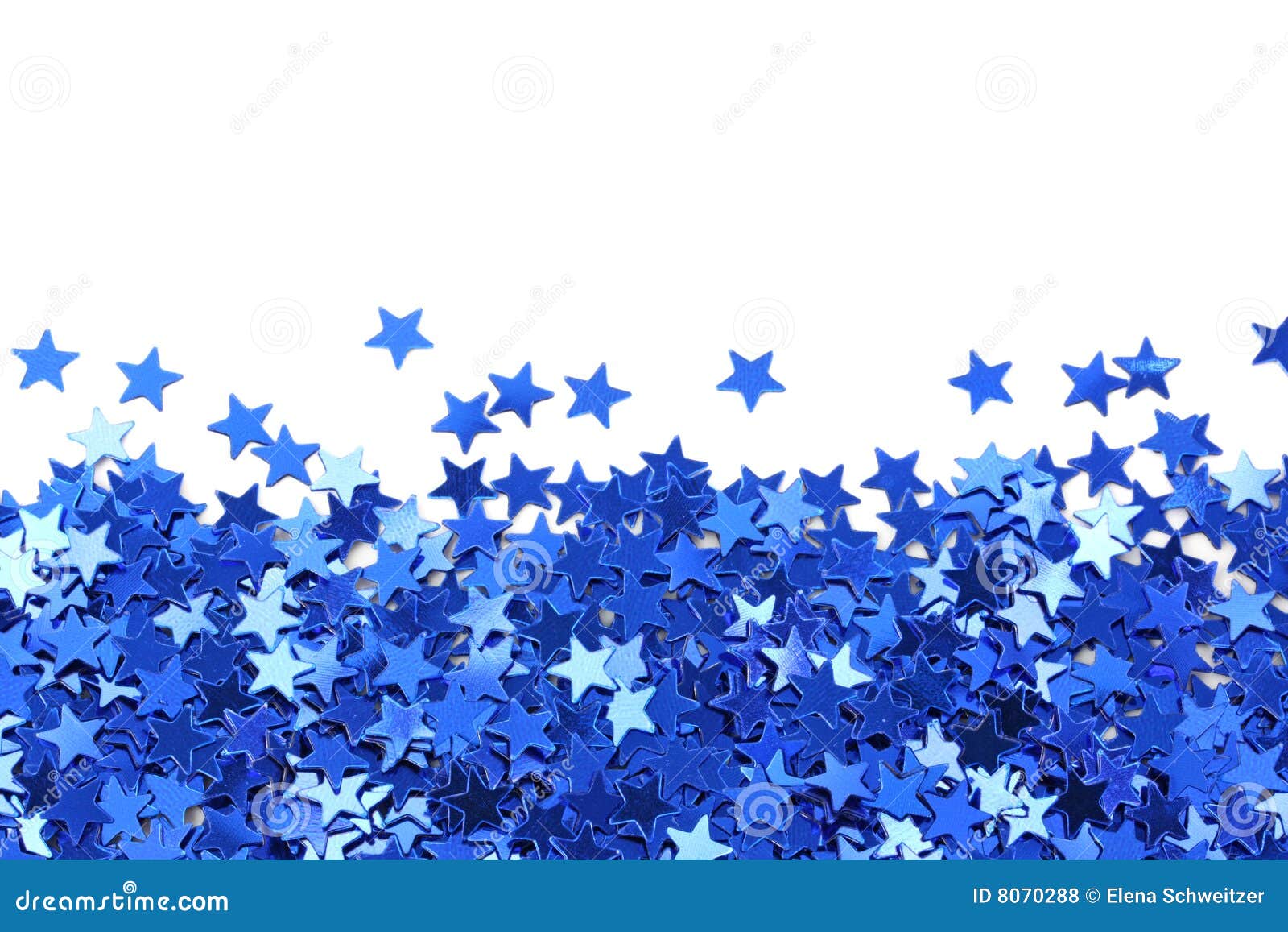 Confeti De Las Estrellas Azules Foto de archivo - Imagen de decorativo ...