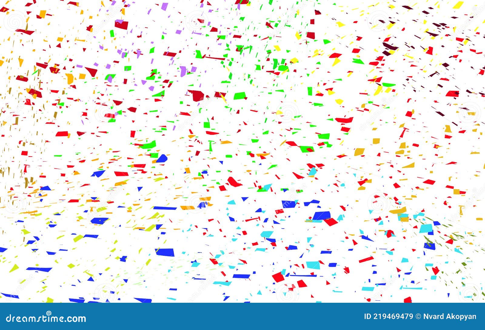 Confetti Abstract Multi Colored Isolated Background Stock Vector ...