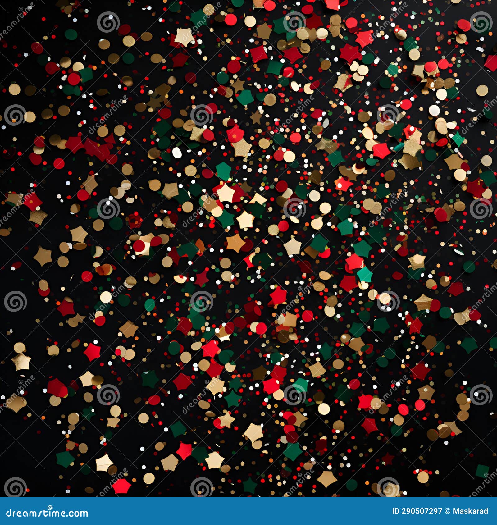 Confetti in the Air, Abstract Festive Background. Stock Image - Image ...