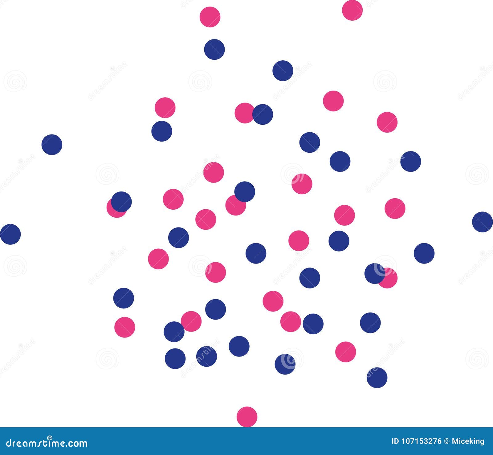 Confetti Background Blue and Pink Stock Illustration - Illustration of ...