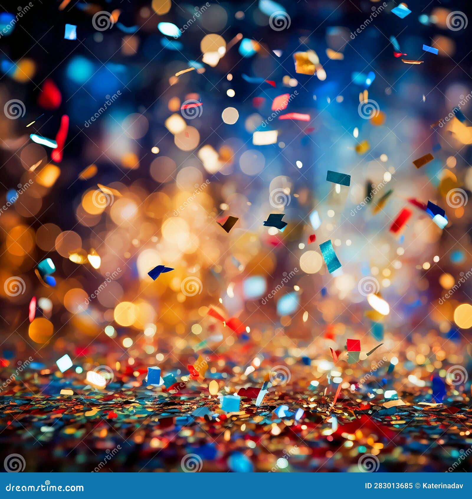 Confetti Background, Celebration Party Wallpaper. Generative AI Stock ...