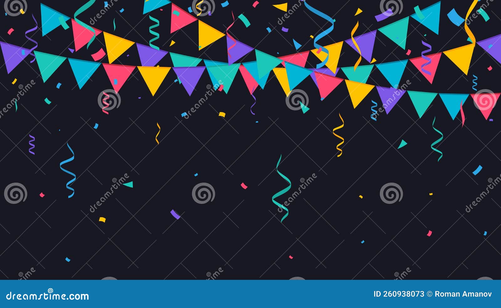 Confetti Background. Festive Backdrop Stock Vector - Illustration of ...