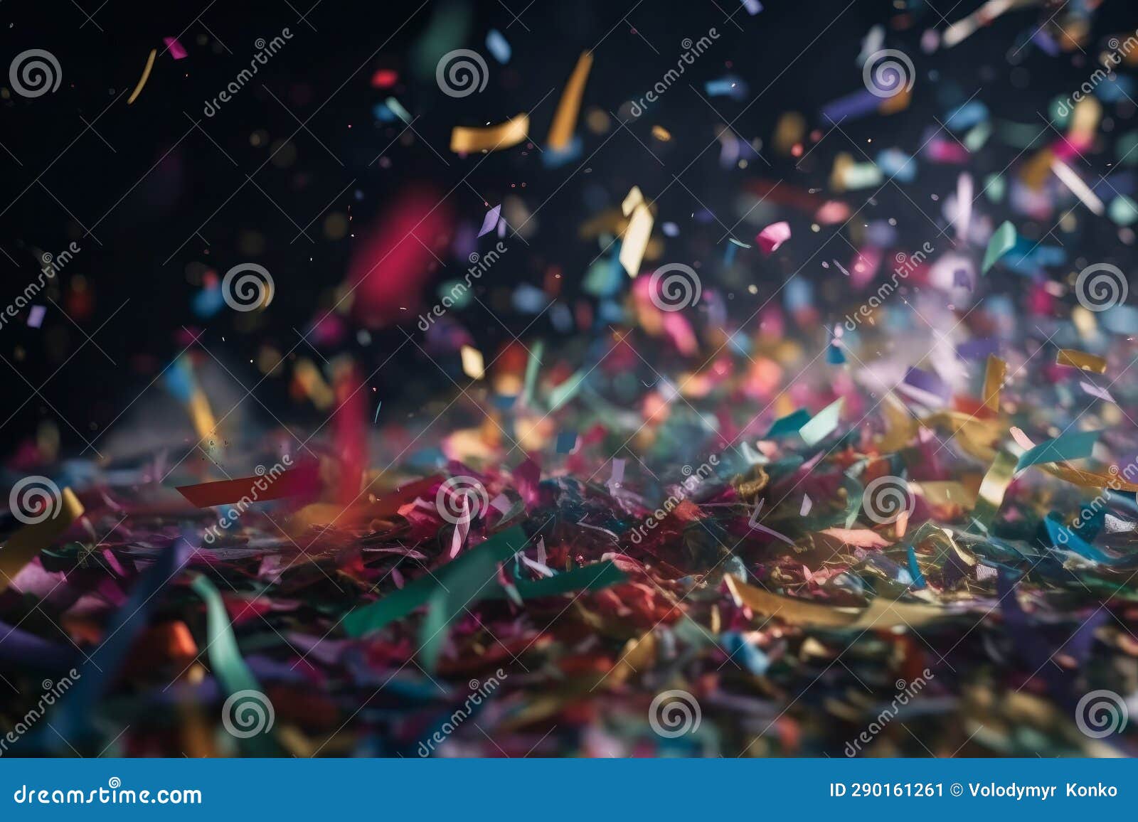 Confetti Background. Generative Ai Stock Image - Image of colourful ...