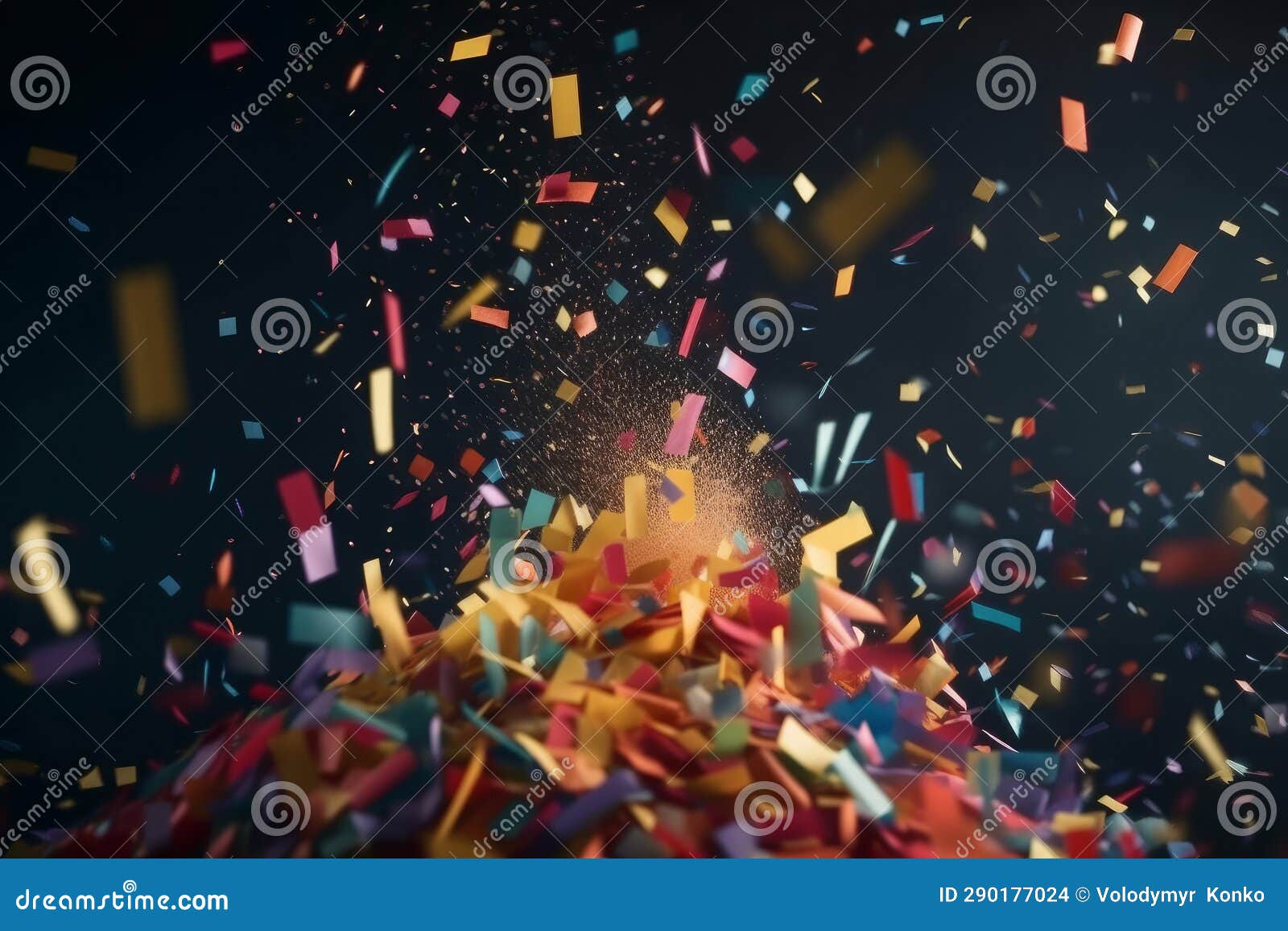 Confetti Background. Generative Ai Stock Photo - Image of wallpaper ...