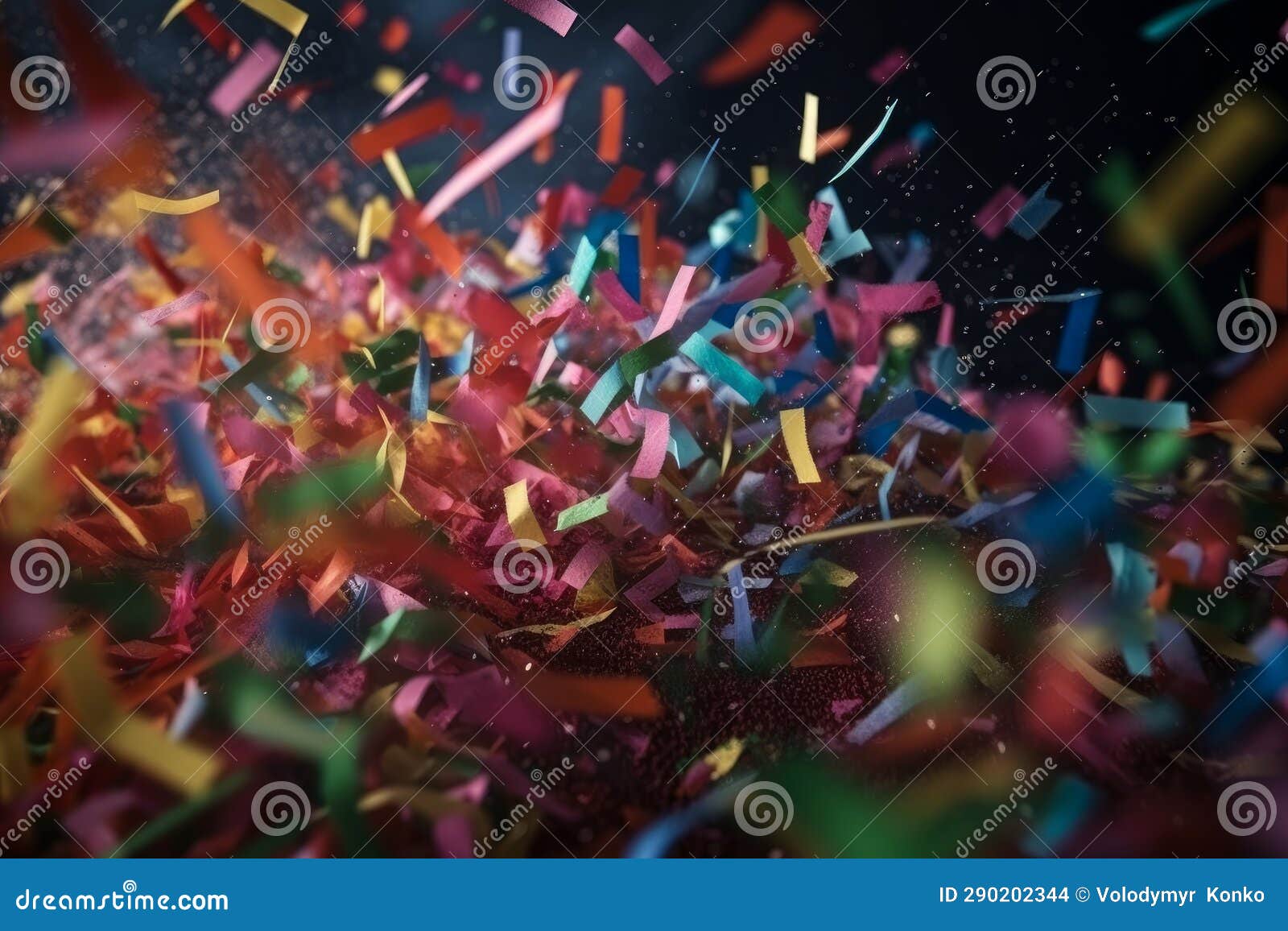 Confetti Background. Generative Ai Stock Photo - Image of light, nature ...