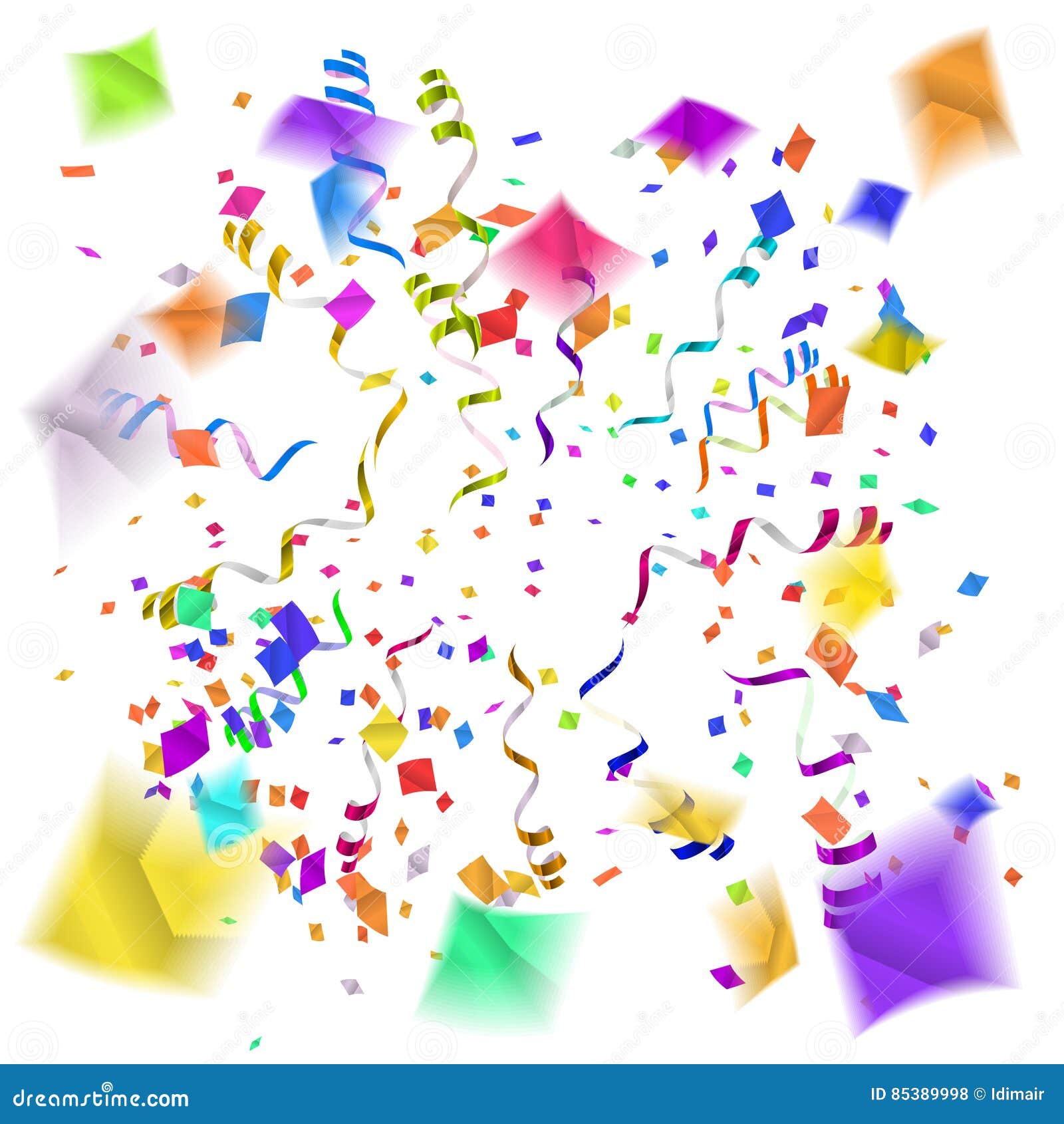 Confetti Blast in Different Directions. Vector Stock Vector ...