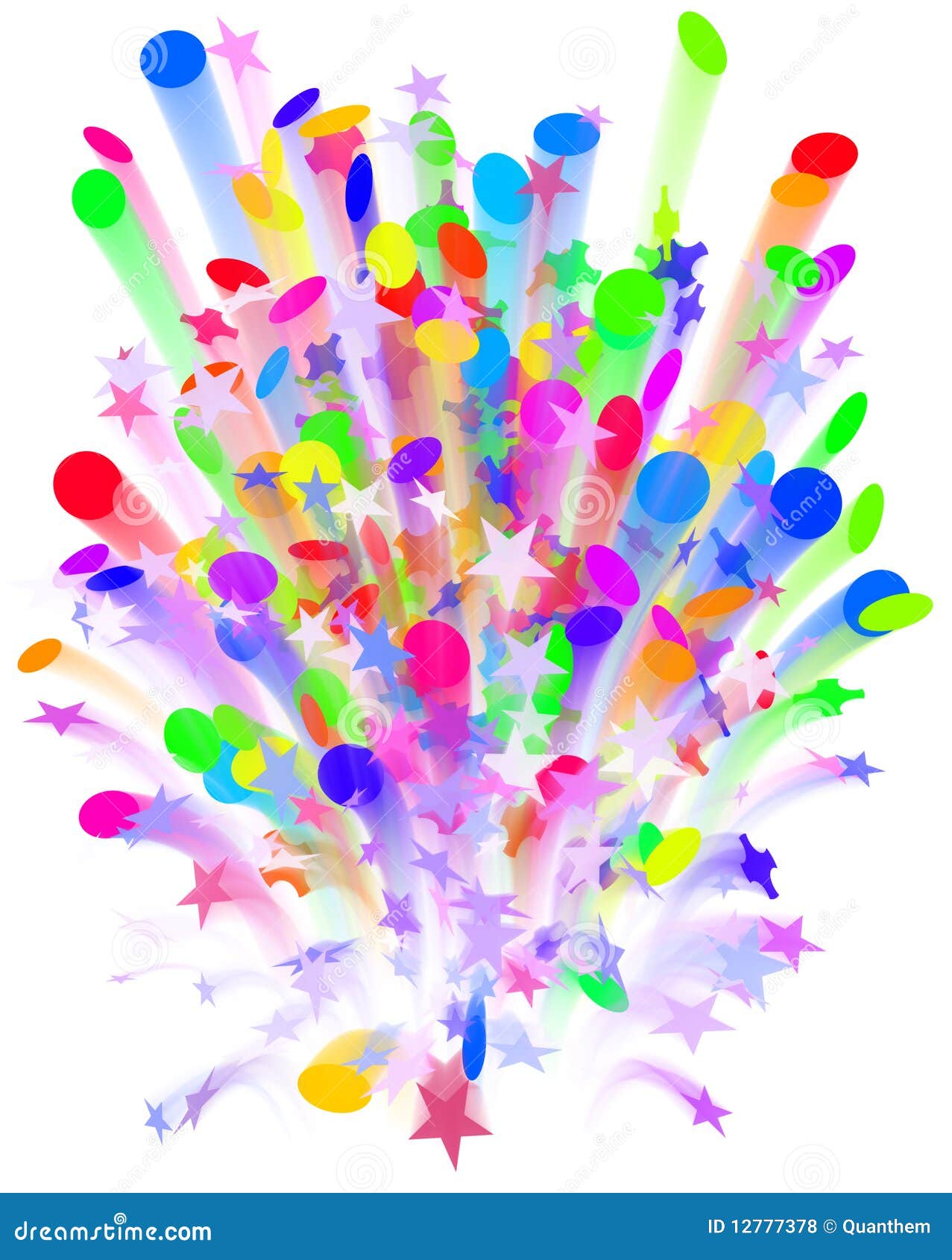 Confetti Carnival Explosion Stock Illustration - Illustration of ...