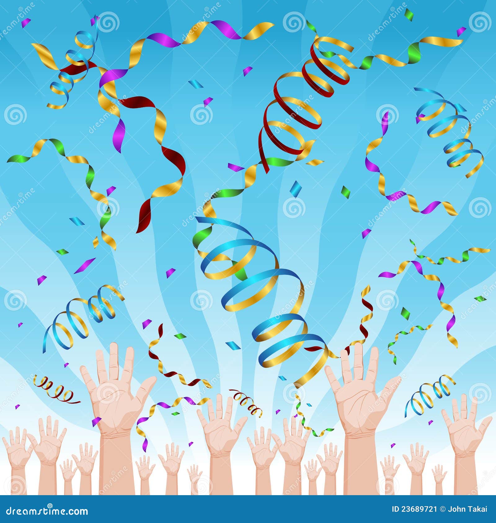 Confetti Celebration stock vector. Illustration of celebrate - 23689721