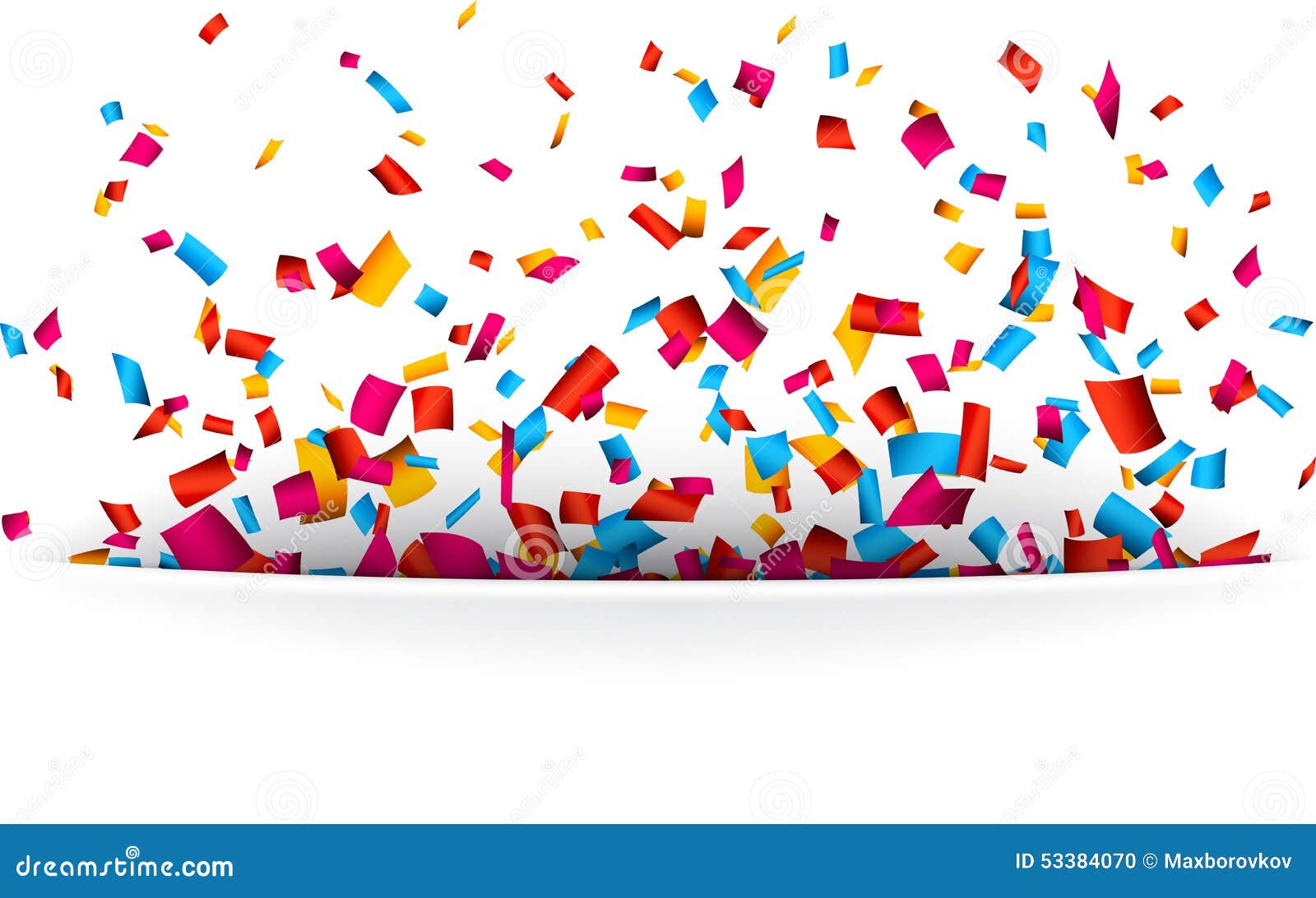 Confetti Celebration Background. Stock Vector - Illustration of color ...