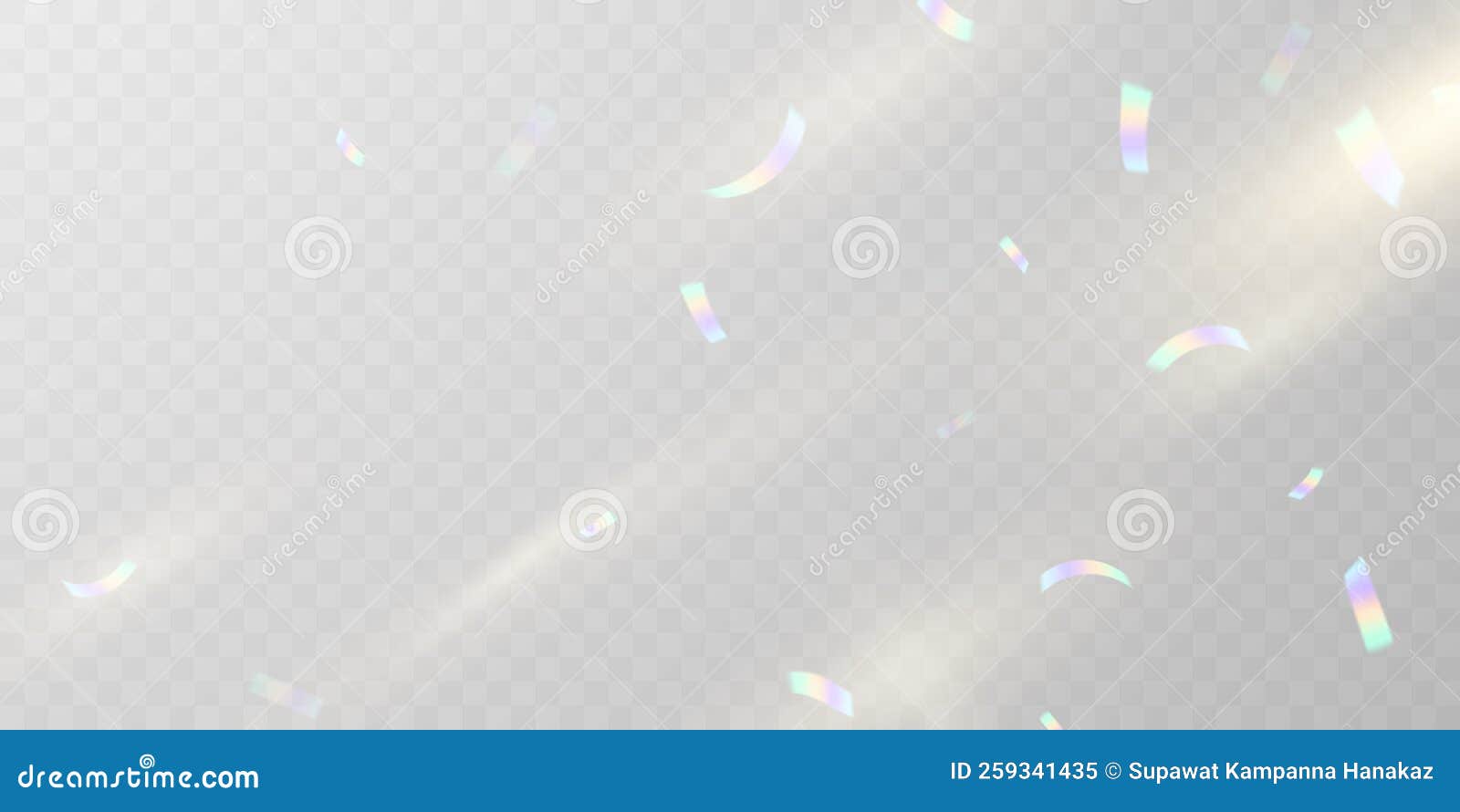 Confetti Design with Rainbow Light Effect Vector Illustration Stock ...