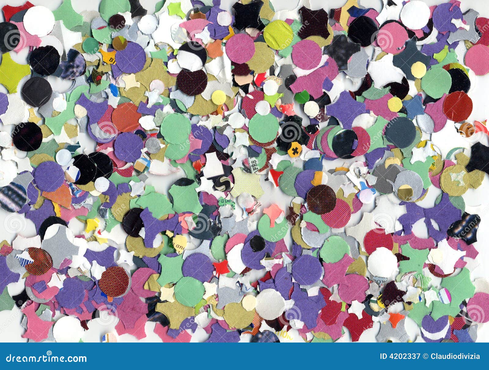Confetti do carnaval imagem de stock. Imagem de partido - 4202337