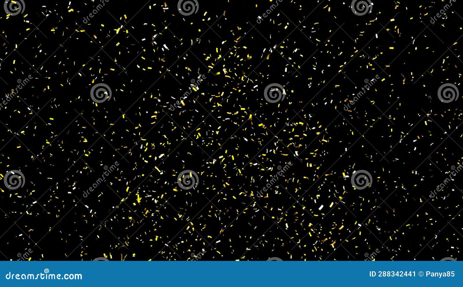 Confetti Explosion. Golden Falling Festive Particles Stock Image ...