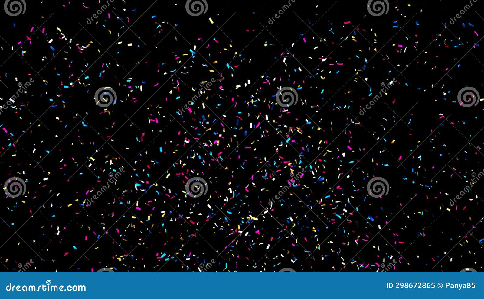 Confetti Explosion. Golden Falling Festive Particles Stock Image ...