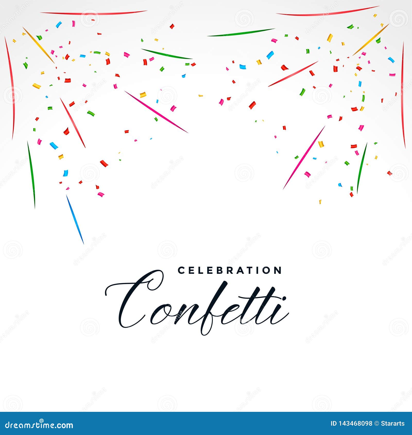 Explosion Party Popper With Gold Confetti Vector Illustration ...