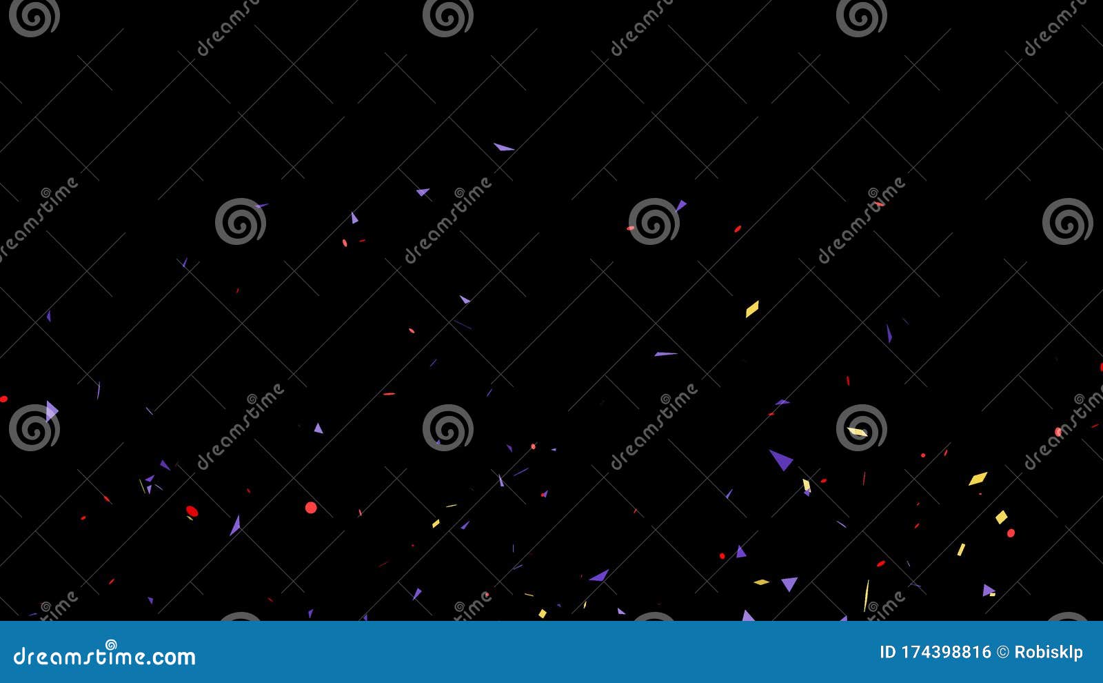 Confetti Explosions Animation Exploding Up and Falling Down Stock ...