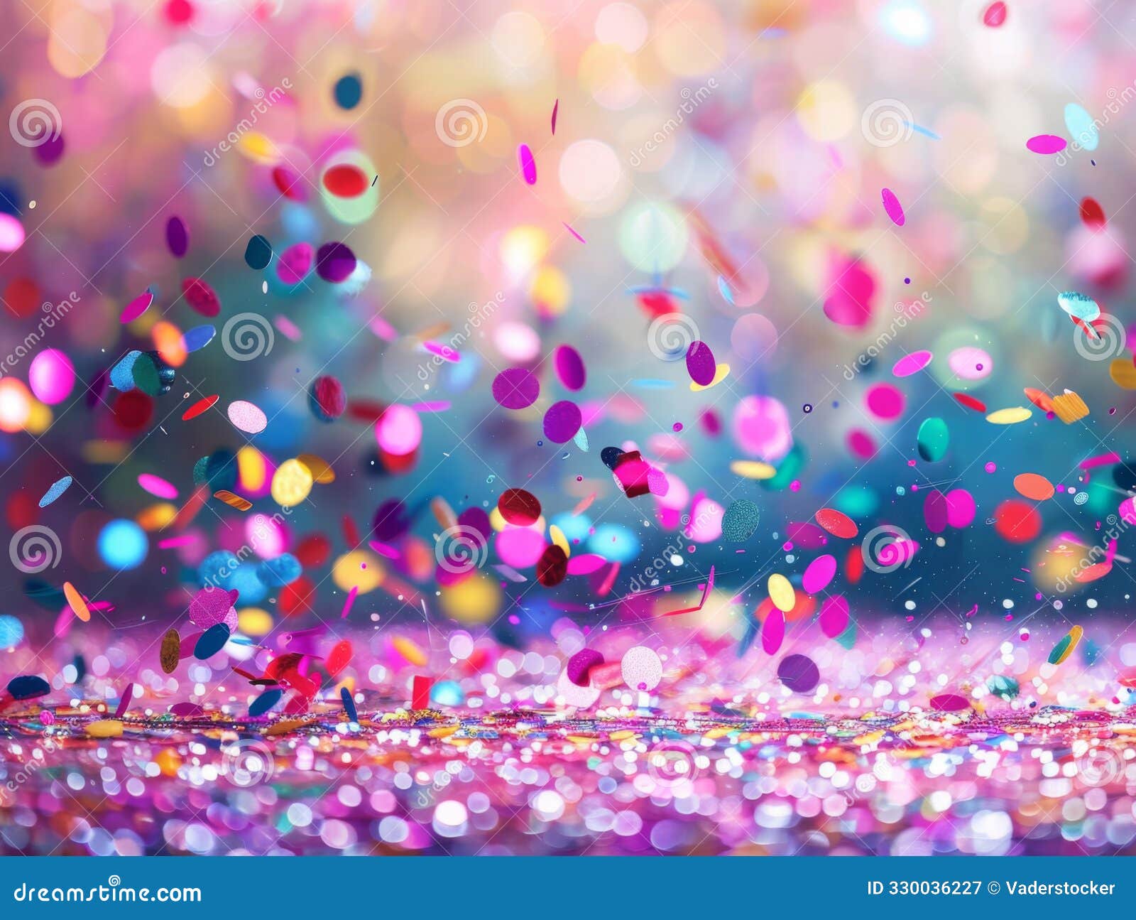 Confetti Falling On A Sparkling Background Royalty-Free Stock ...
