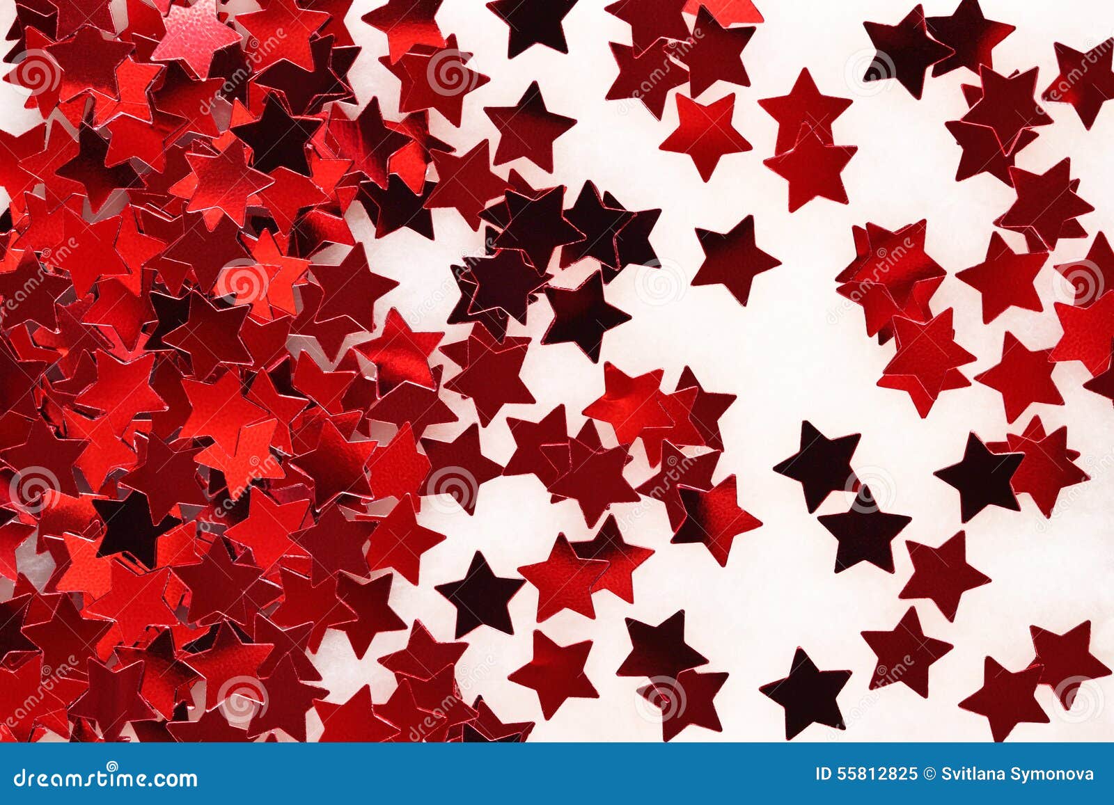 Confetti in the Form of Red Stars Background Stock Image - Image of ...