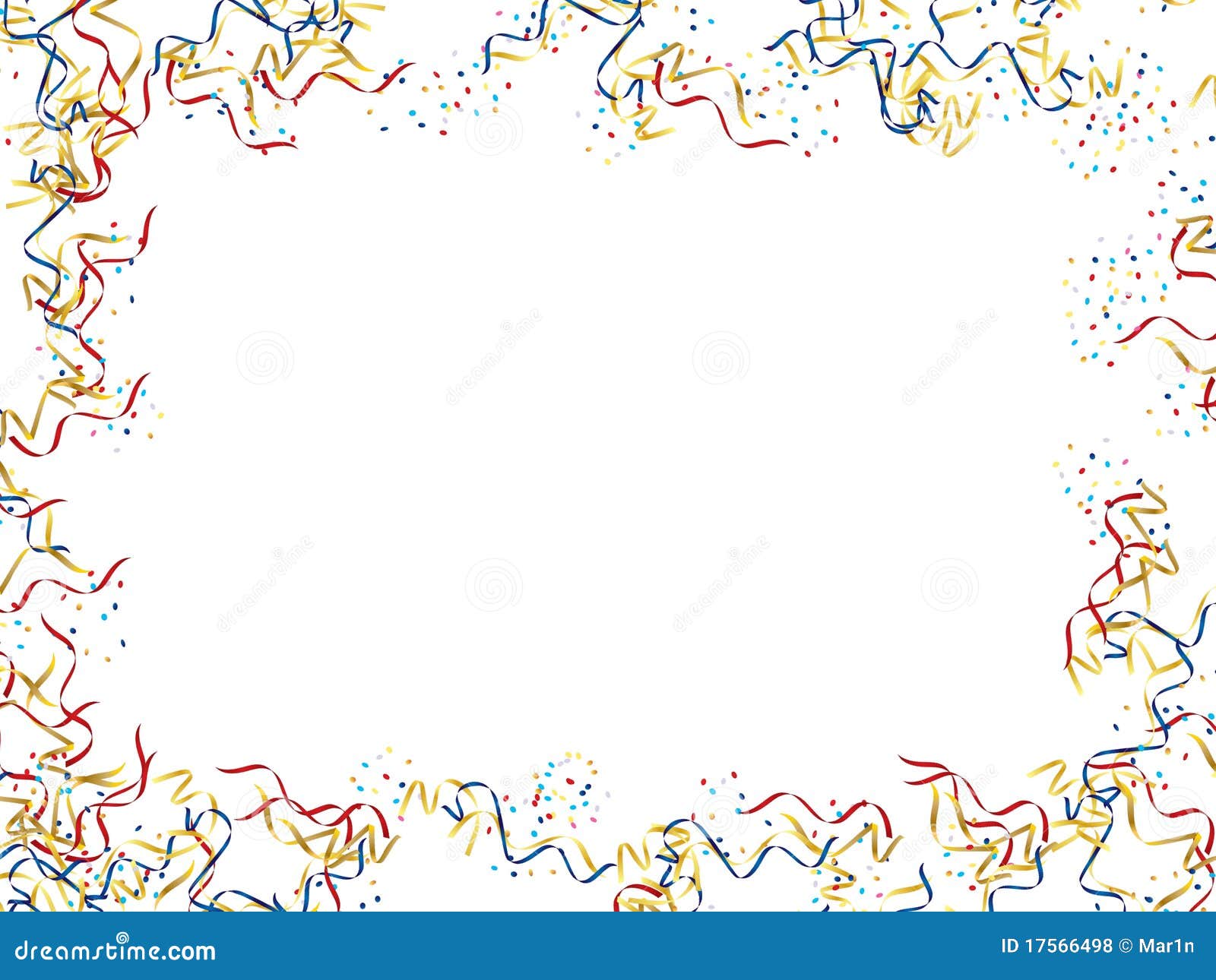 Confetti frame stock illustration. Illustration of confetti - 17566498