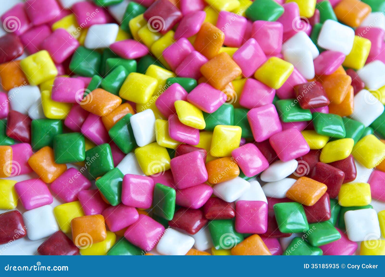 Multi-colored Gum stock image. Image of chewing, assorted - 35185935