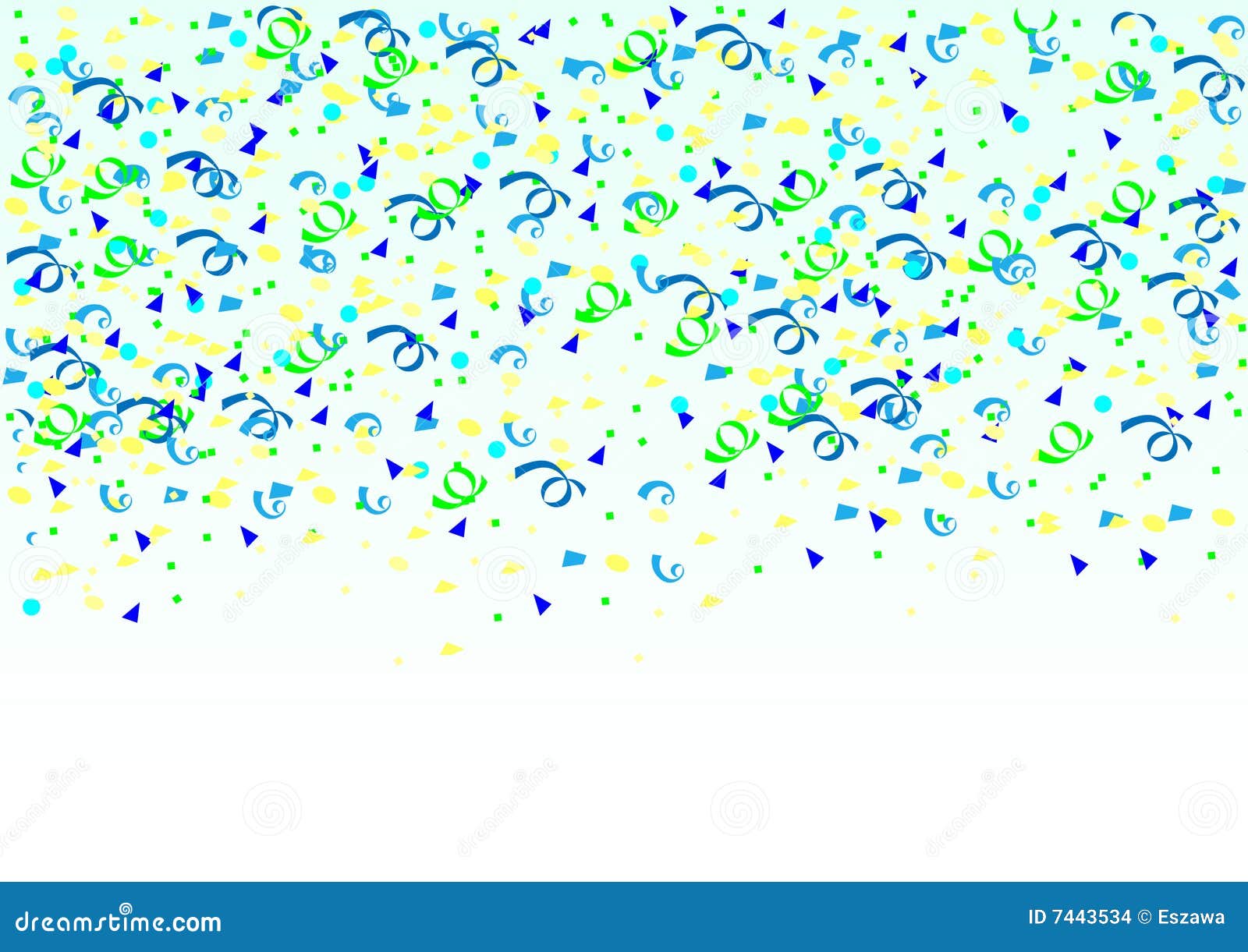 Confetti, illustration stock illustration. Illustration of gold - 7443534