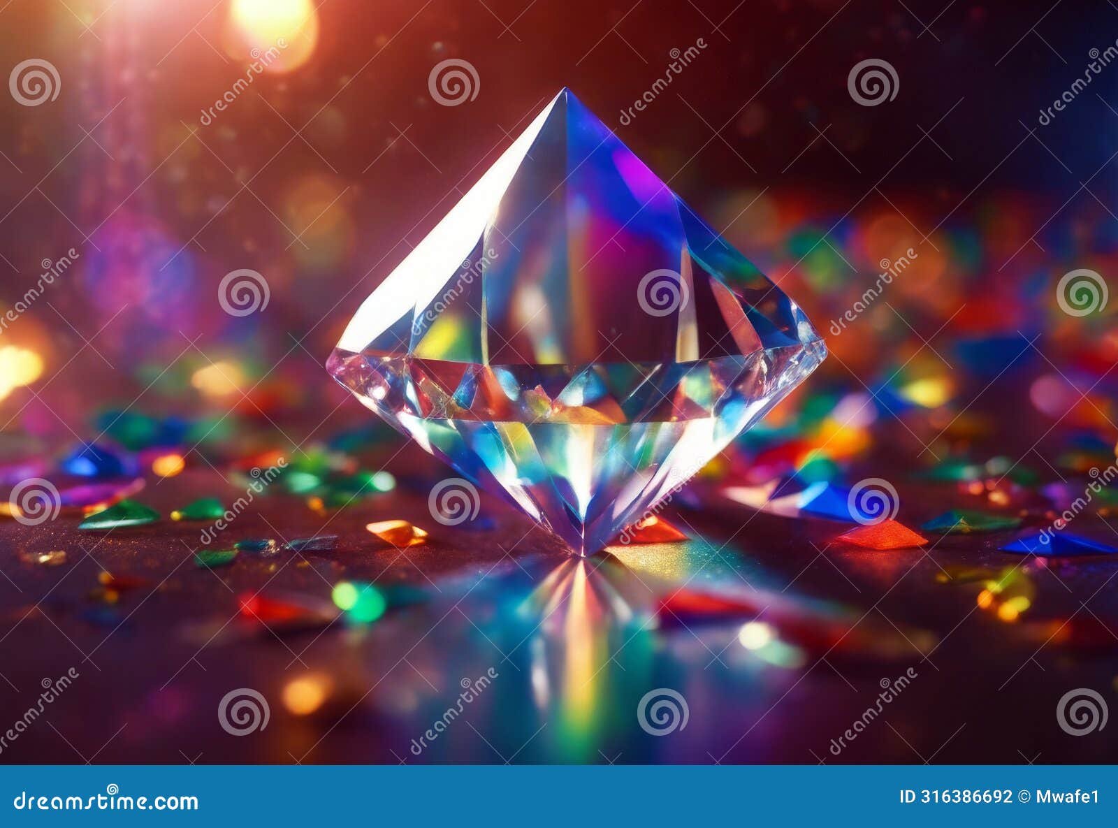 Confetti Iridescent Reflection Abstract Rays Effect Refraction Prism ...