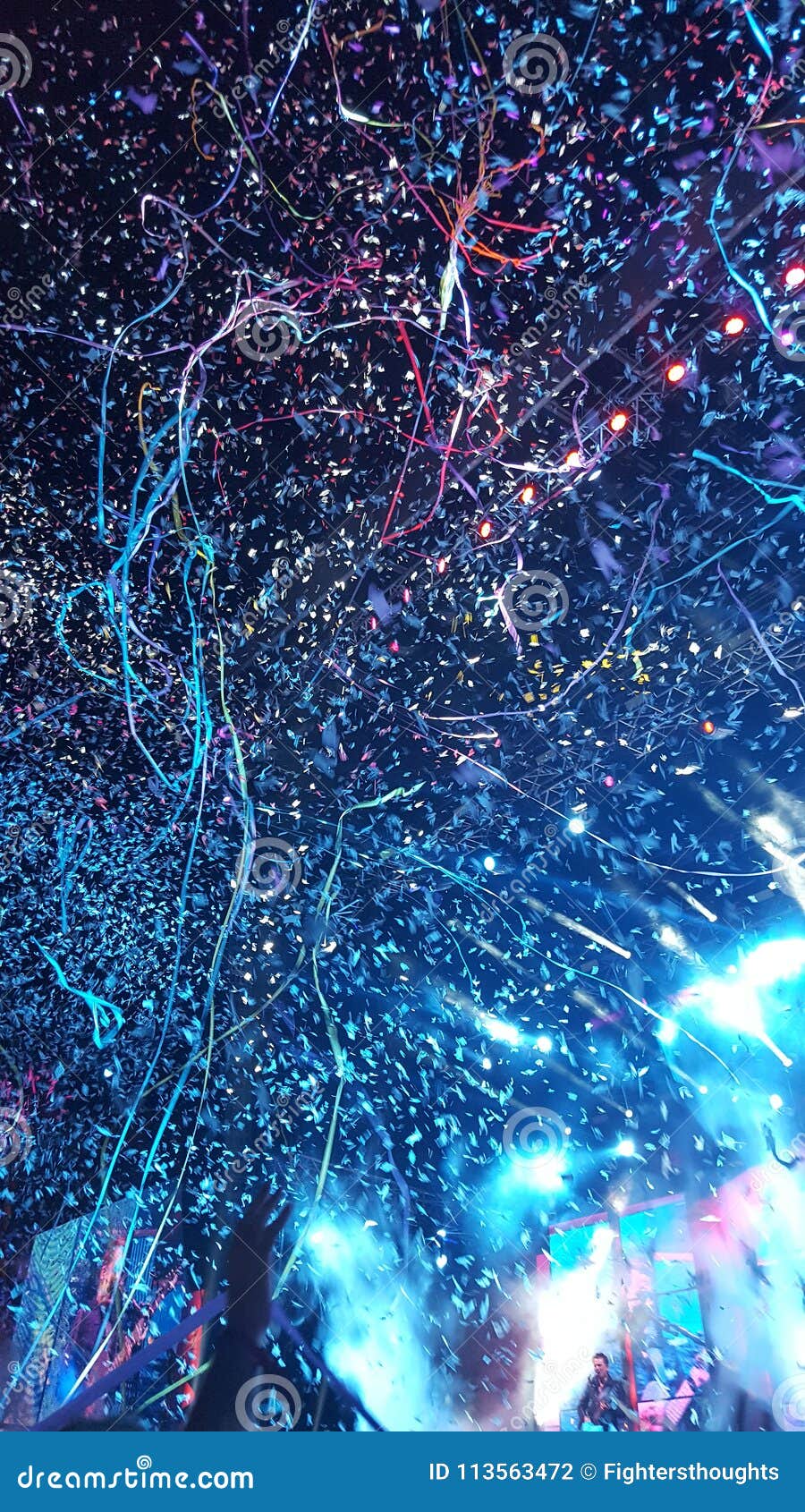 Confetti Launched at the Peak of Ecstasy Editorial Photography - Image ...