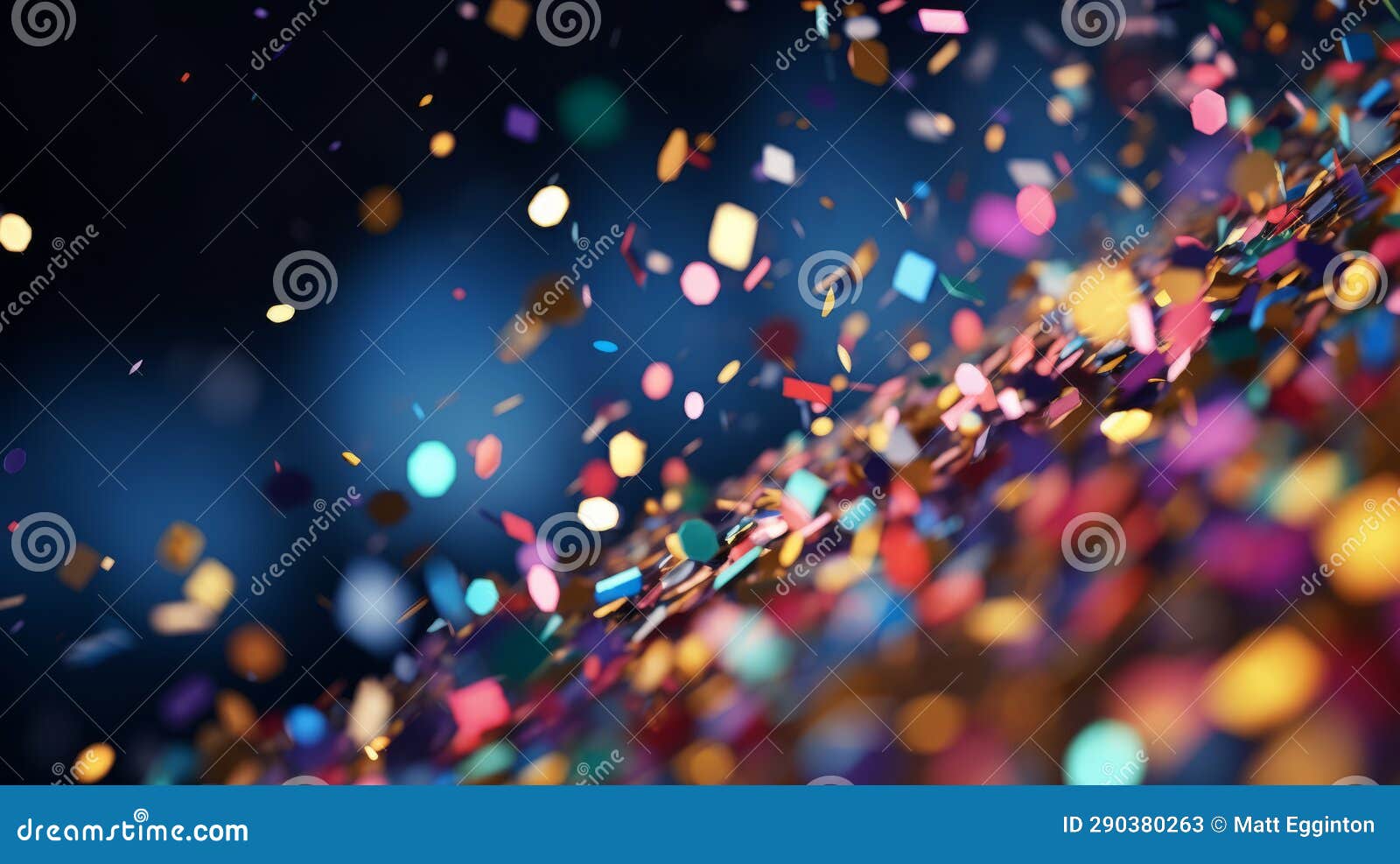 Confetti in Motion, Capturing the Excitement of a Celebration Stock ...