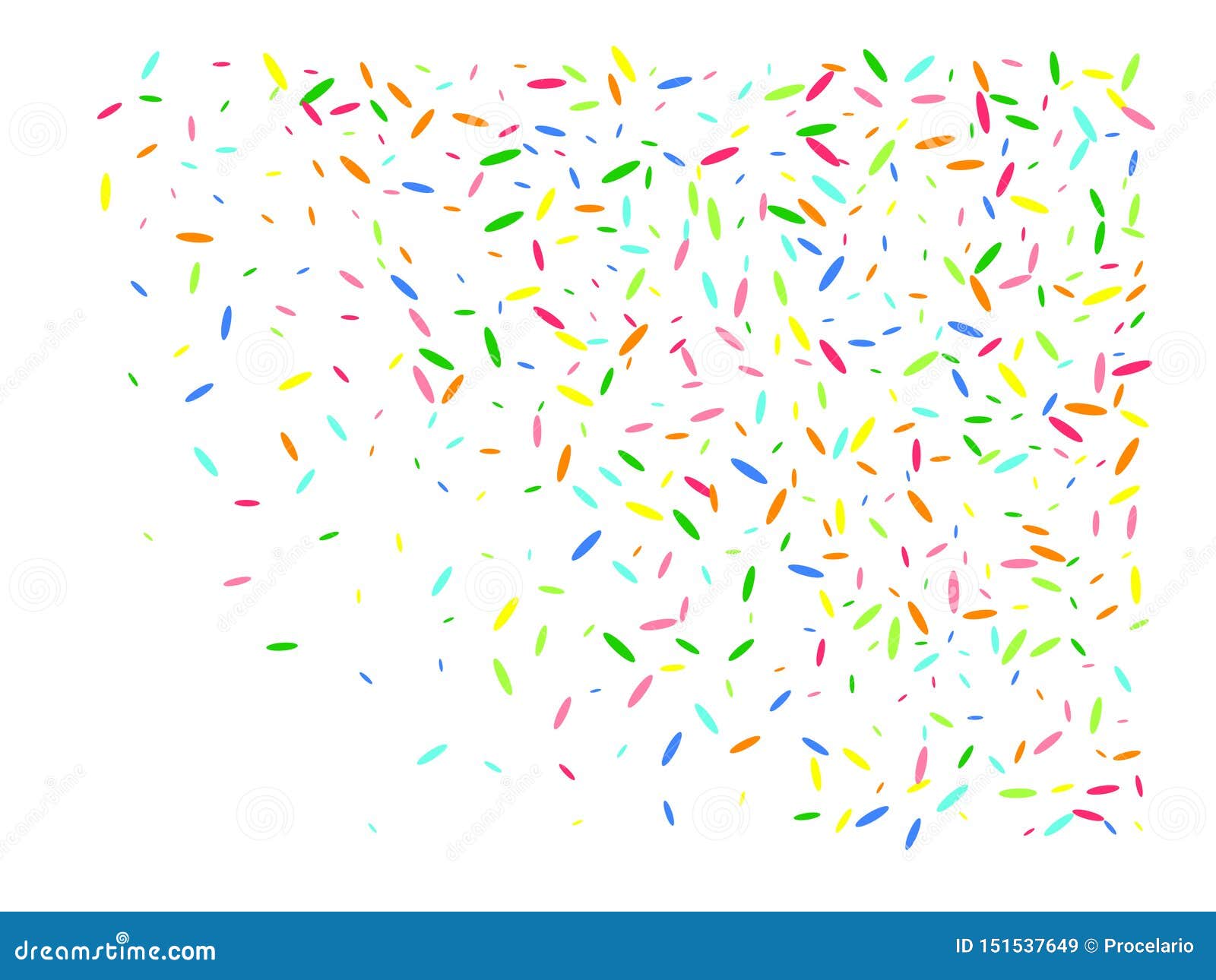 Multicolor Hexagonal Shape Confetti Particles. Stock Vector ...