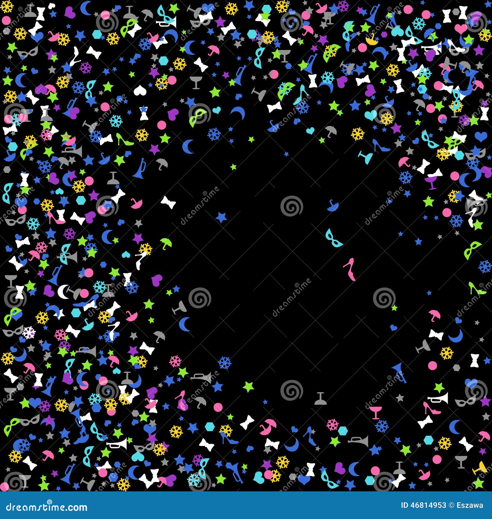 Confetti, New Year S Celebration - Background Stock Vector ...