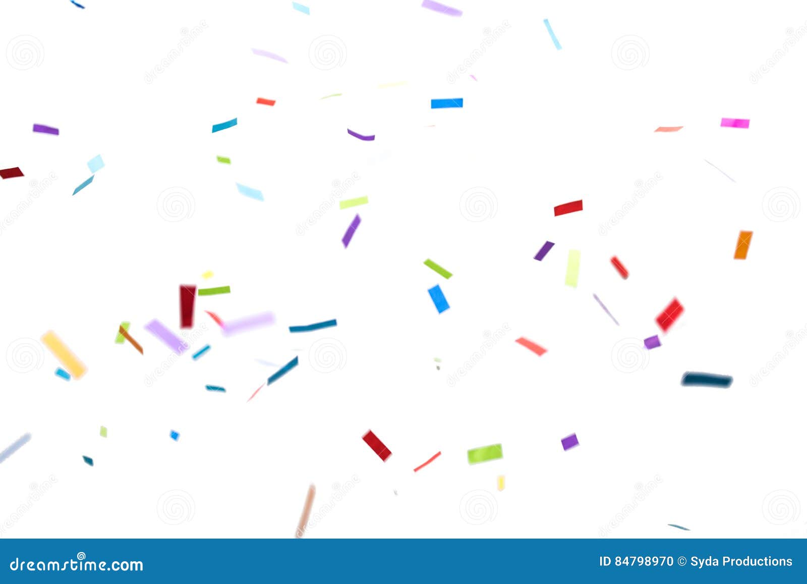 Confetti Over White Background Stock Photo - Image of background ...