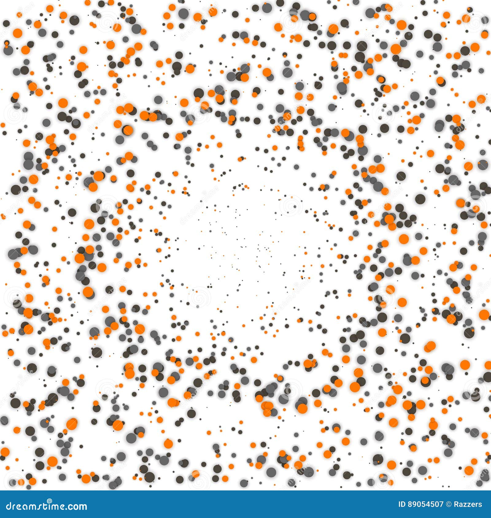 Confetti Particle Birthday Card Template Stock Vector - Illustration of ...