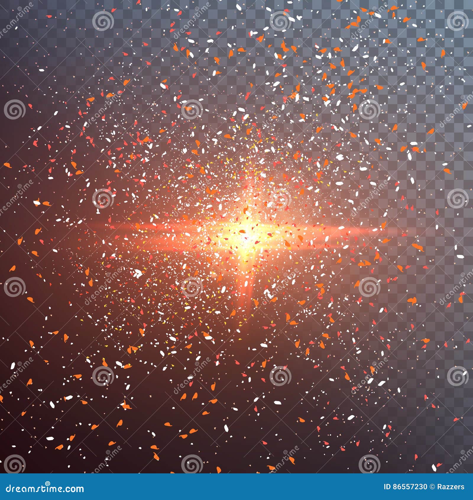 Confetti Particle Fragments Vector Explosion Stock Vector ...