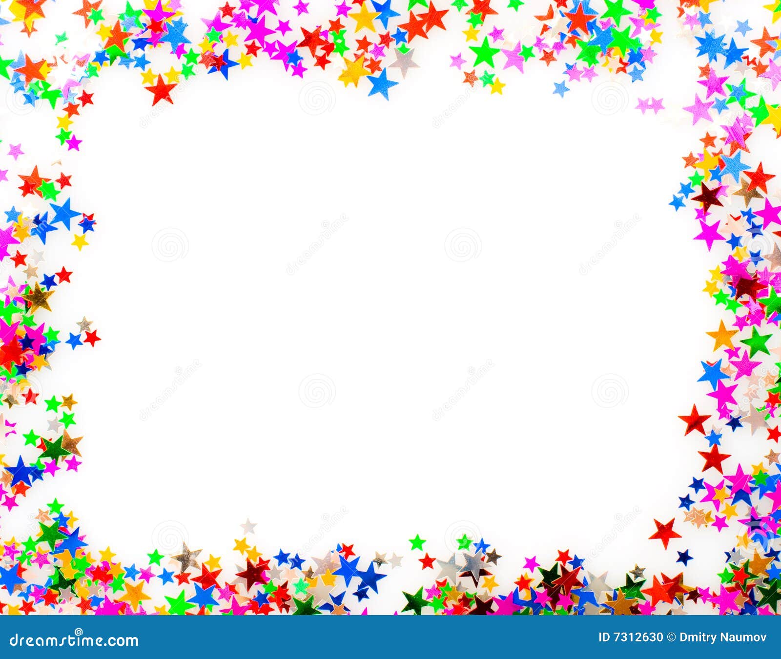 Confetti picture frame stock photo. Image of spangle, sparkle - 7312630