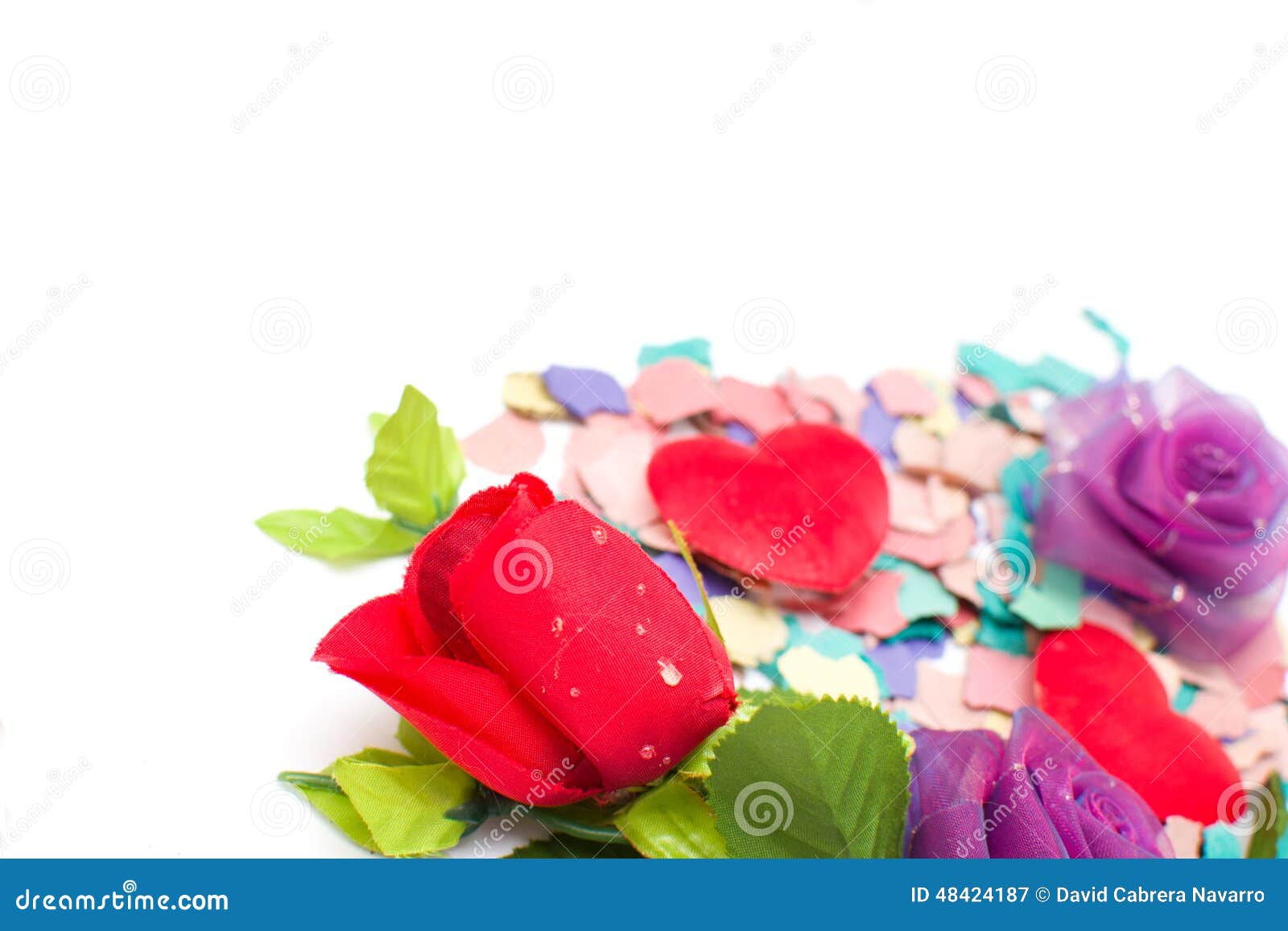 Confetti and rose stock image. Image of confetti, ornament - 48424187