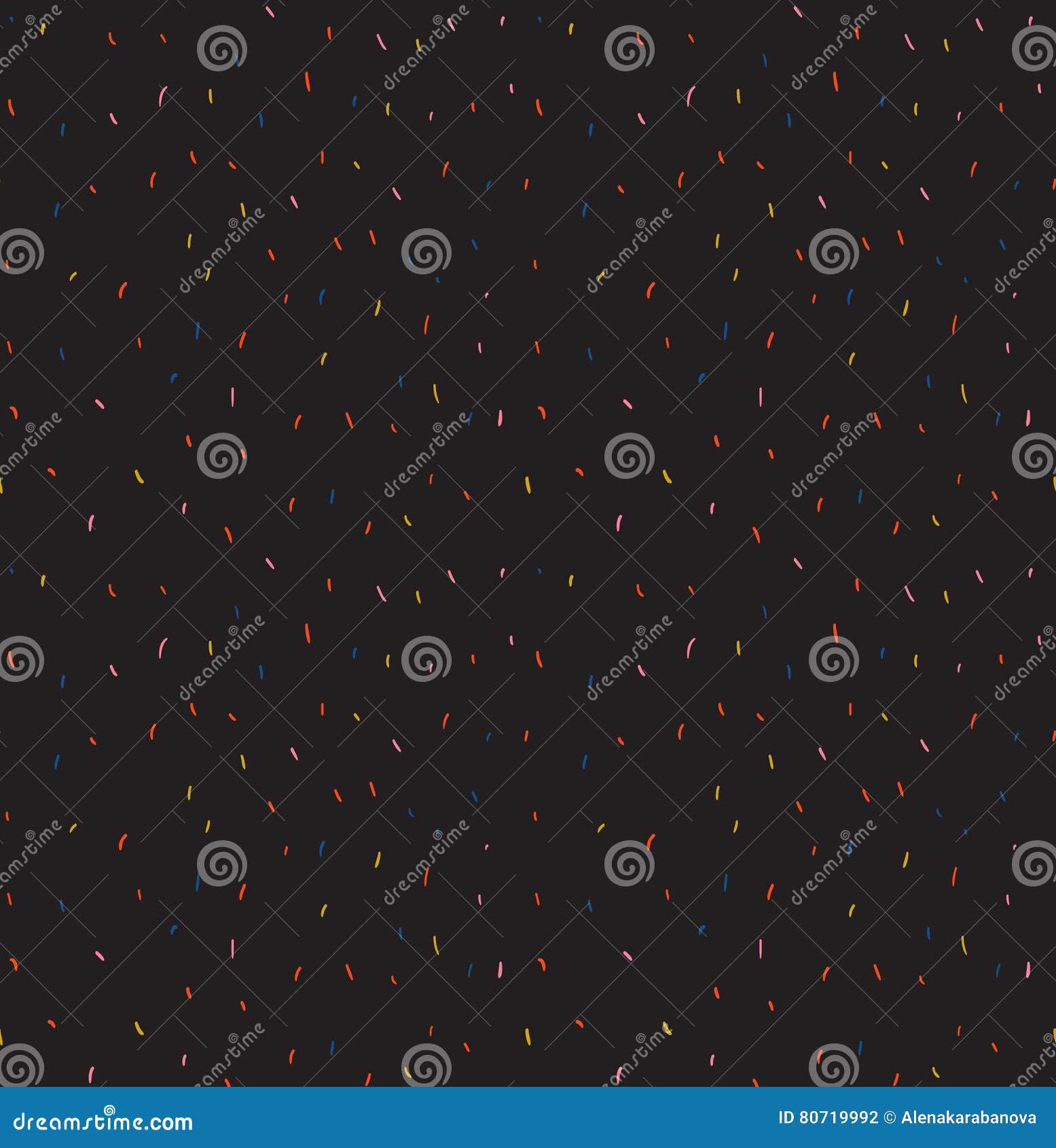 Confetti Seamless Background. Festive Seamless Pattern. Stock Vector ...