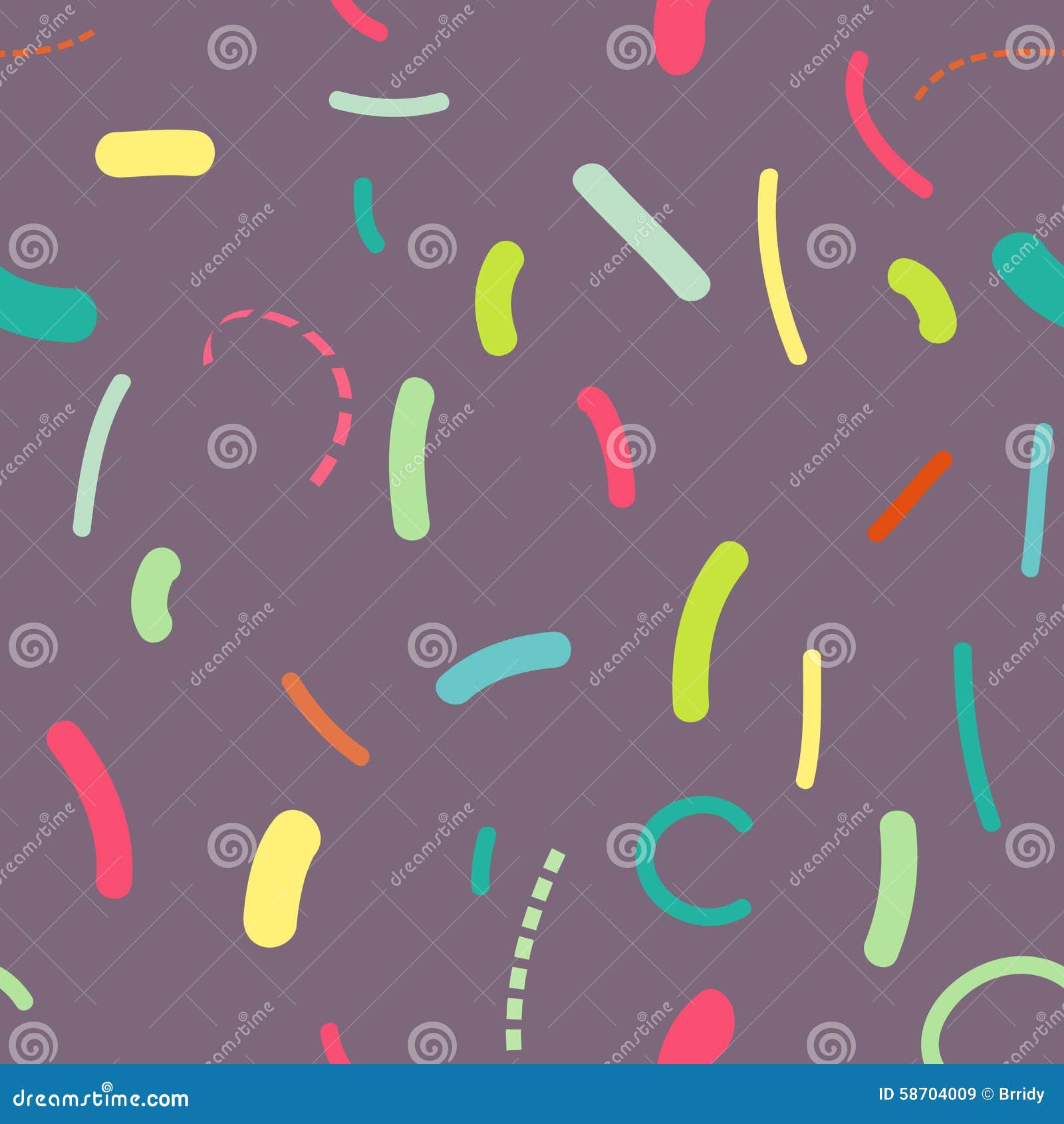 Confetti seamless pattern stock vector. Illustration of kids - 58704009