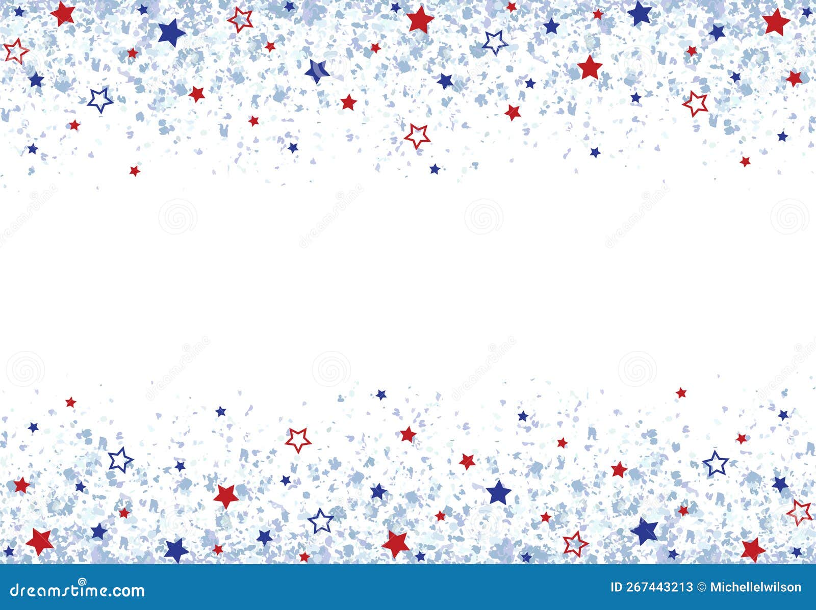 Stars confetti border stock vector. Illustration of july - 267443213