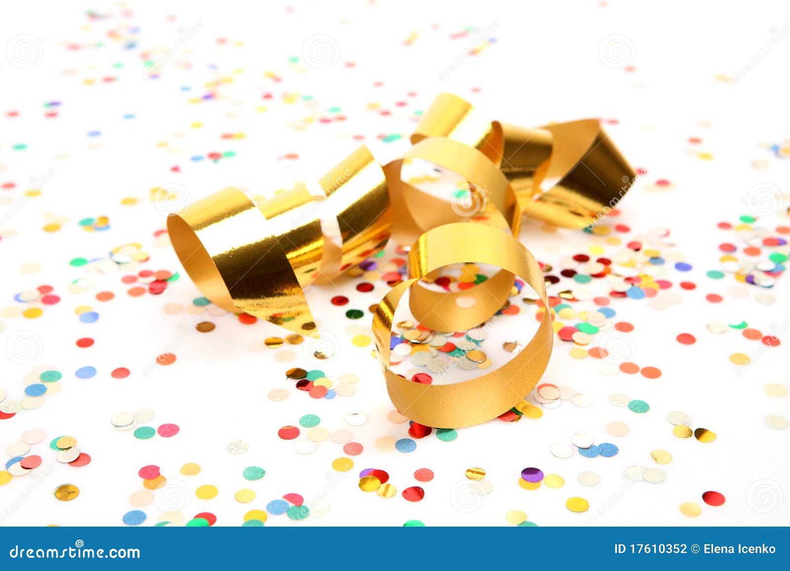Confetti and streamer stock photo. Image of holiday, birthday - 17610352