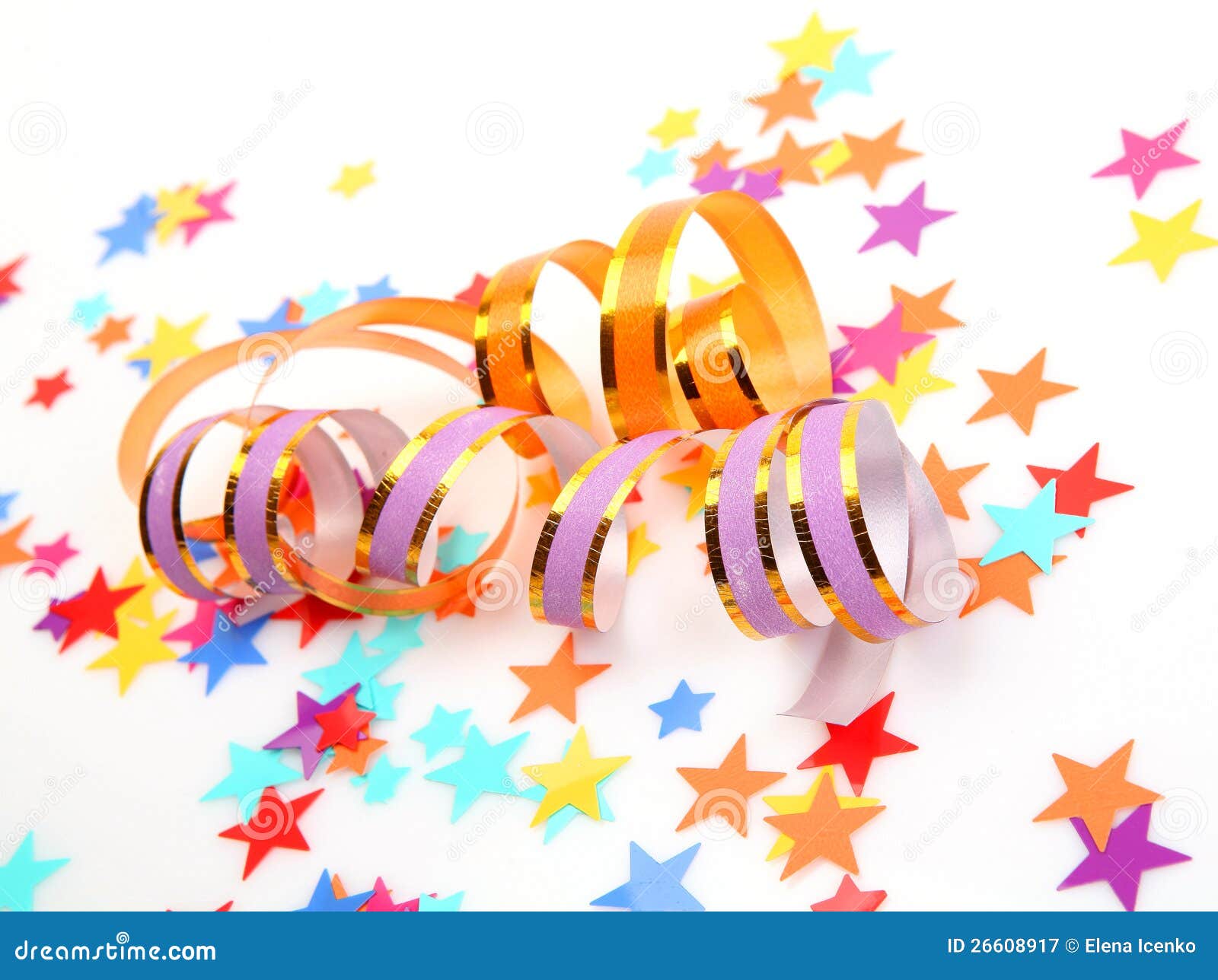 Confetti and streamer stock image. Image of christmas - 26608917