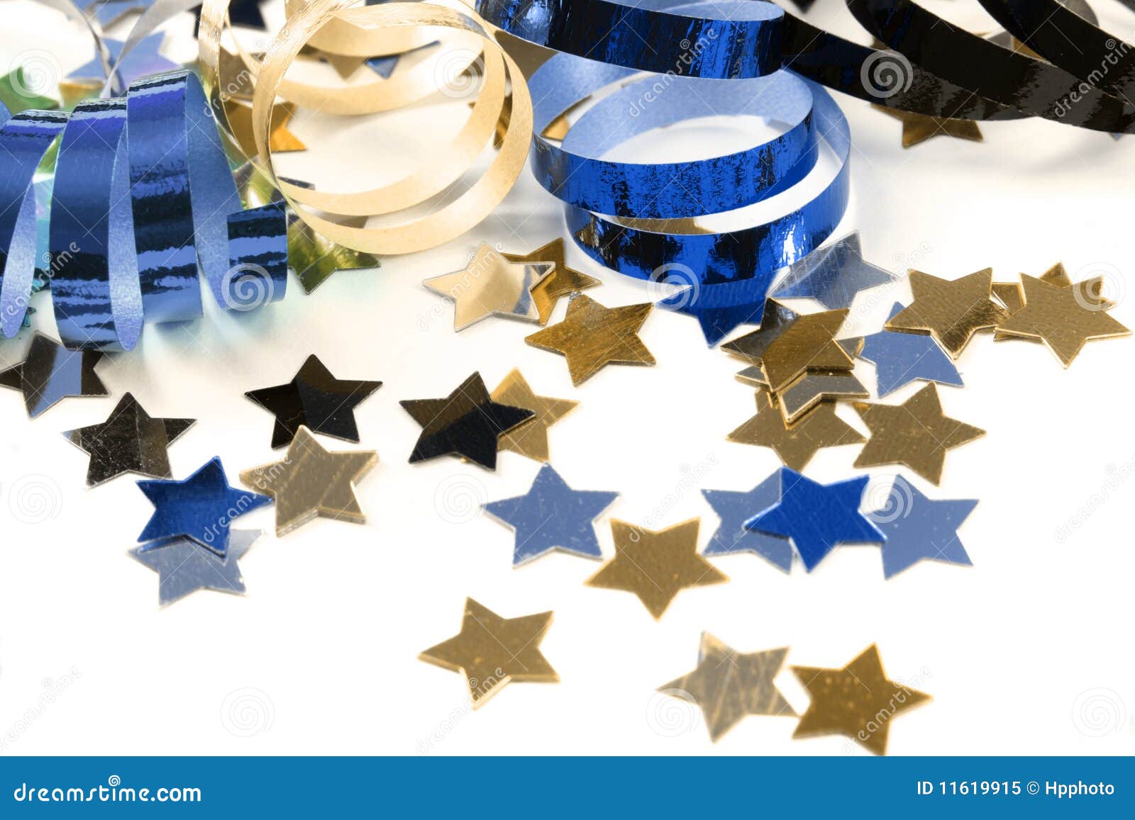 Confetti with streamers stock image. Image of event, fiesta - 11619915
