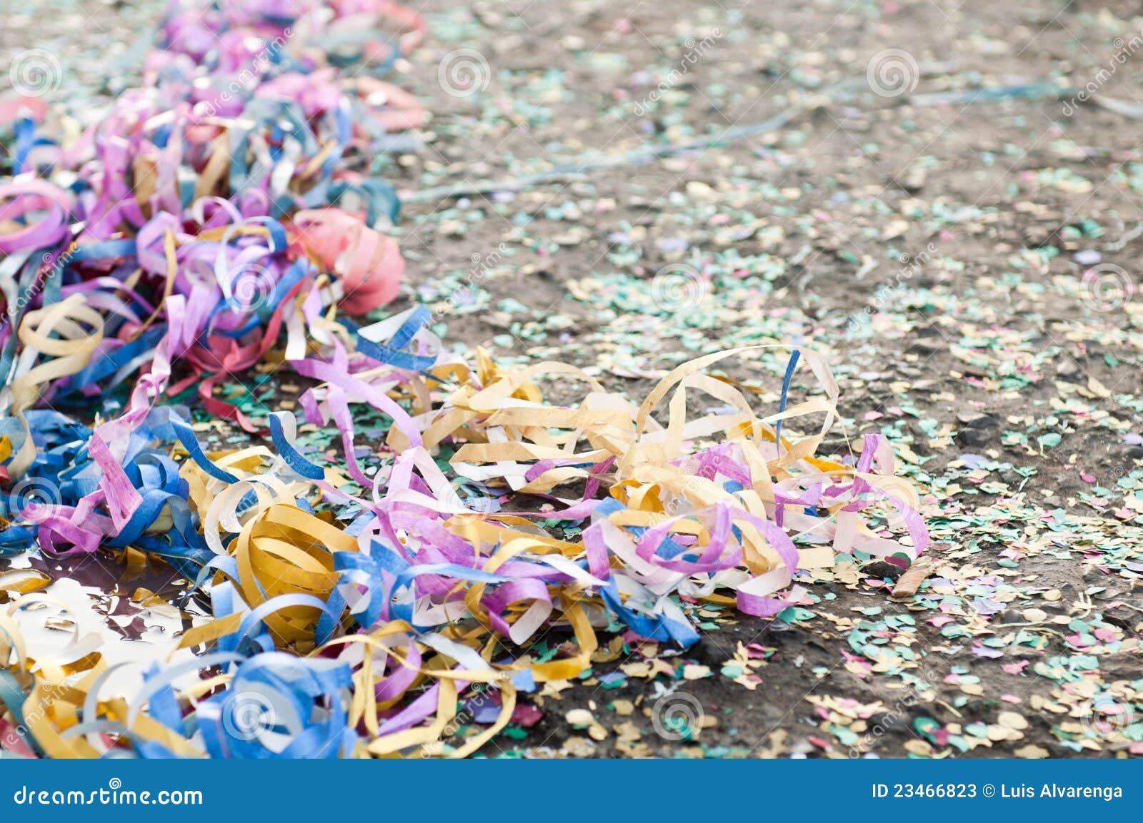 Confetti and streamers stock image. Image of occasion - 23466823